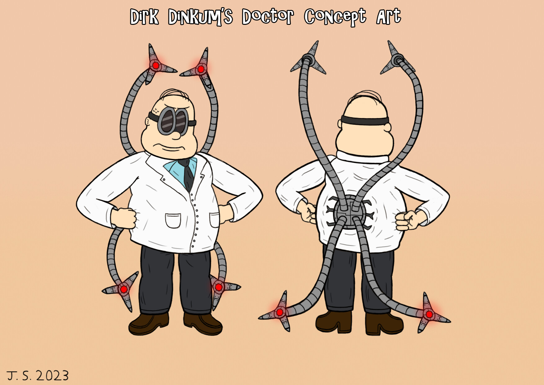 ArtStation - Cyborg Doctor Concept Art for Collaborative Animation Project