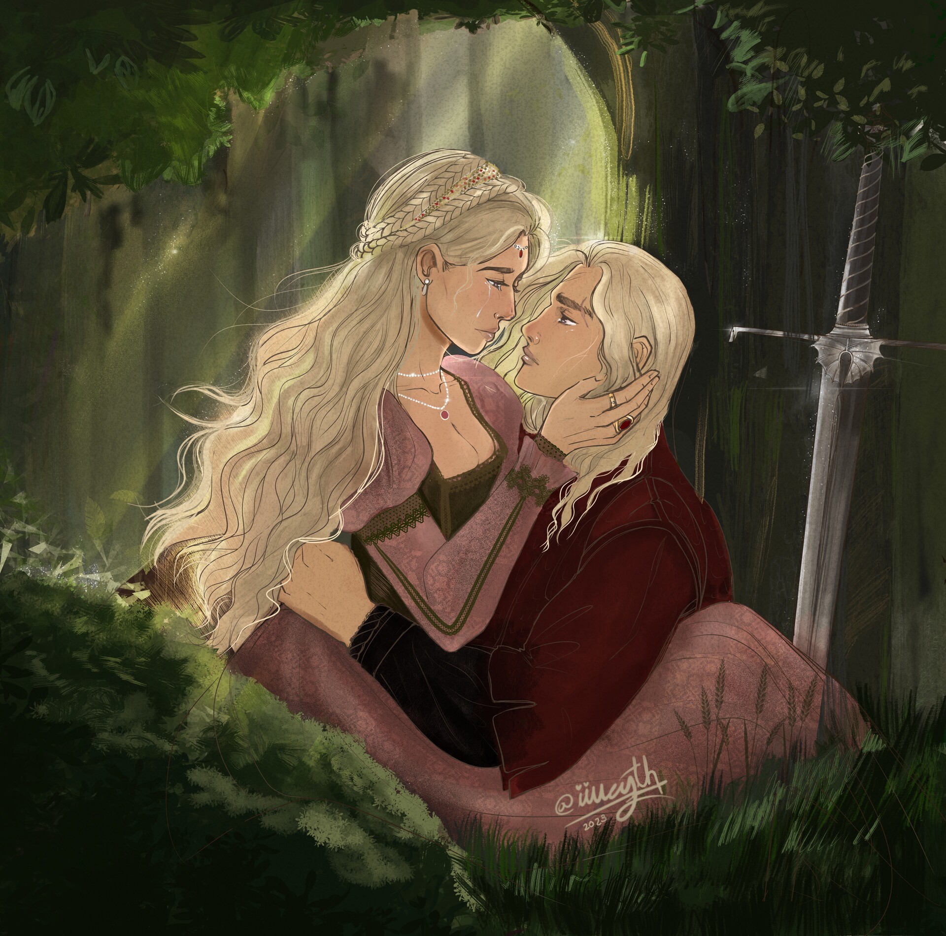 ArtStation - Daemon Blackfyre and Daenerys of Dorne