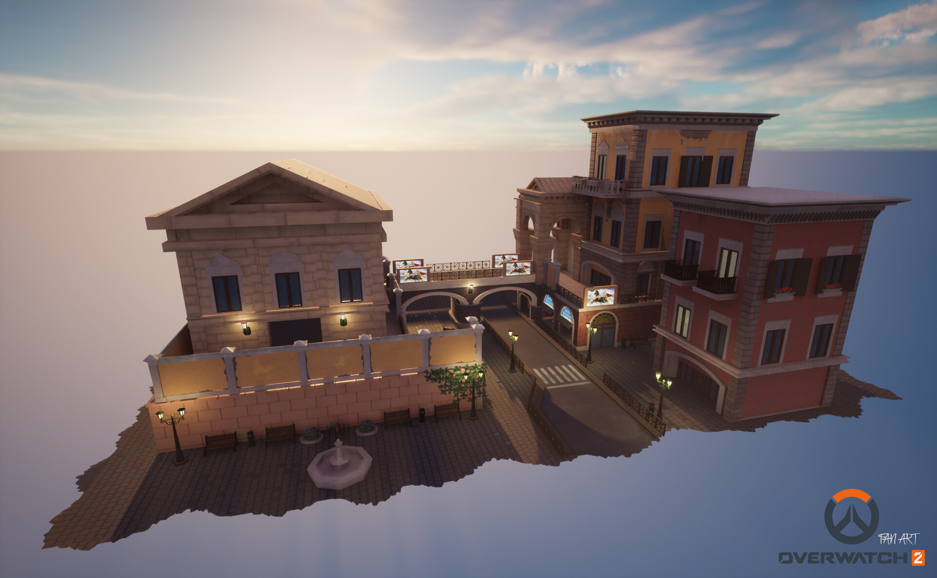 ArtStation - Overwatch 2 - Rome Streets (Fan art)