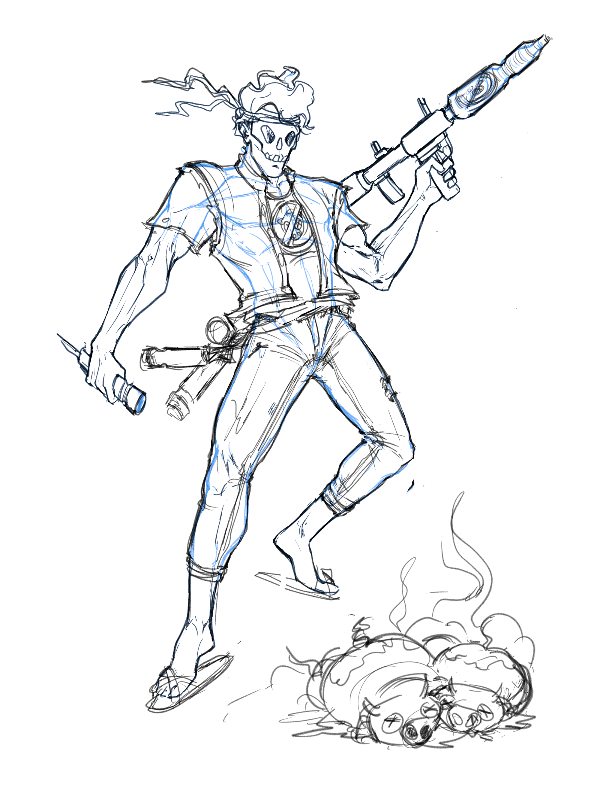 hunter dan coloring pages