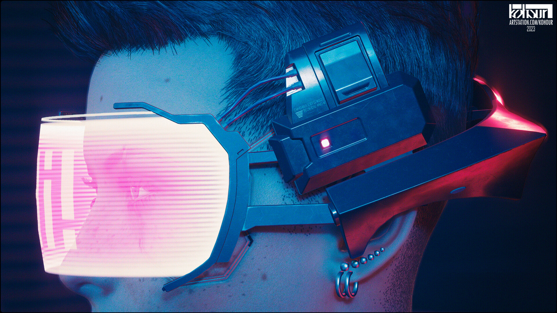 kohour - CYBERPUNK 2077 Visor from Edgerunners Music Video