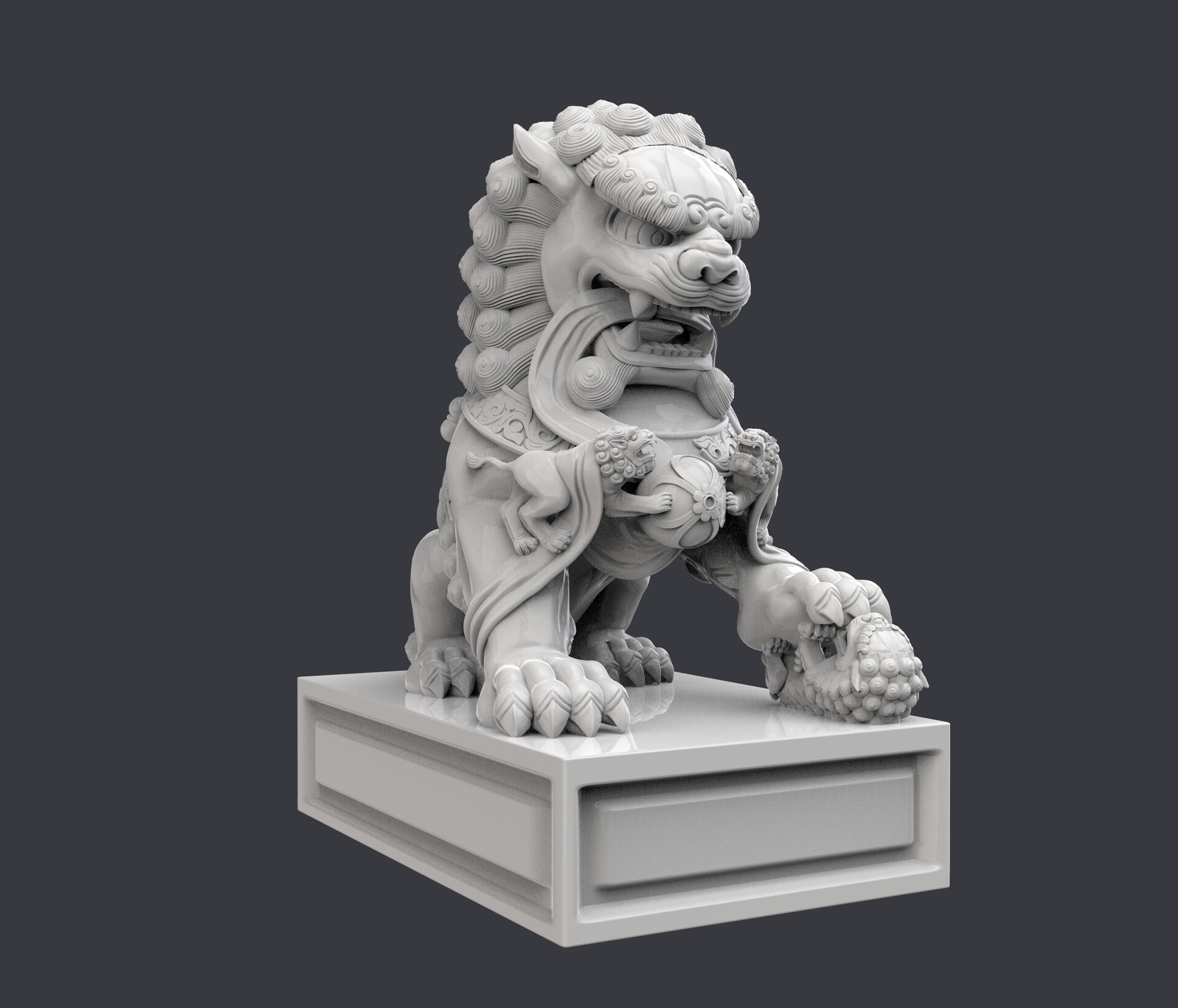 ArtStation - Chinese lion