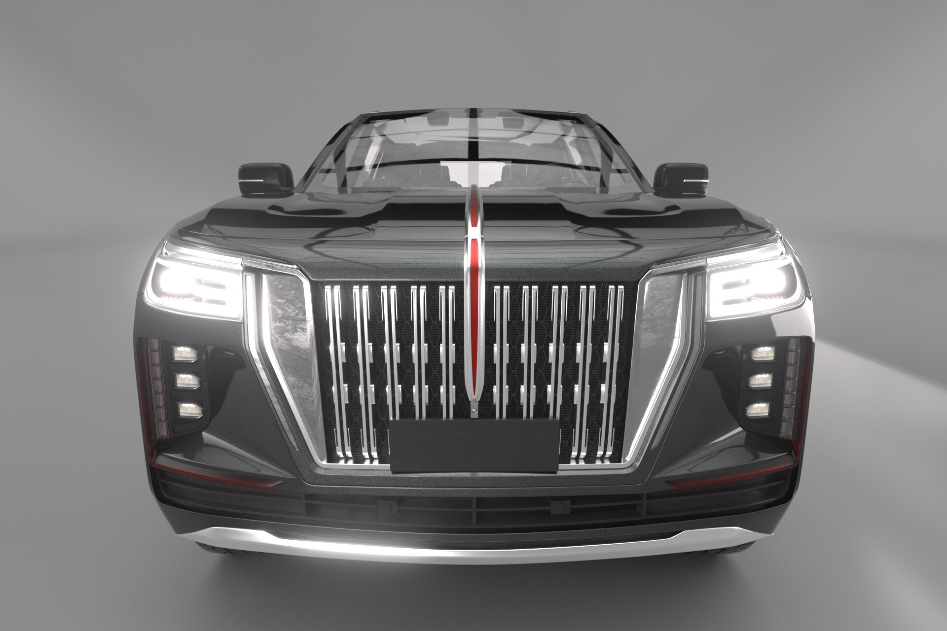 ArtStation - 2022 Hongqi LS7 car rendering model