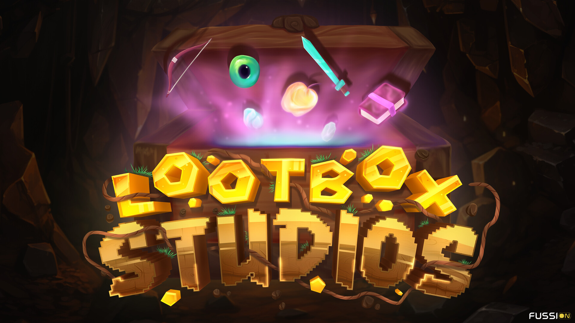 ArtStation - Cartoon Logo for LootBox Studios