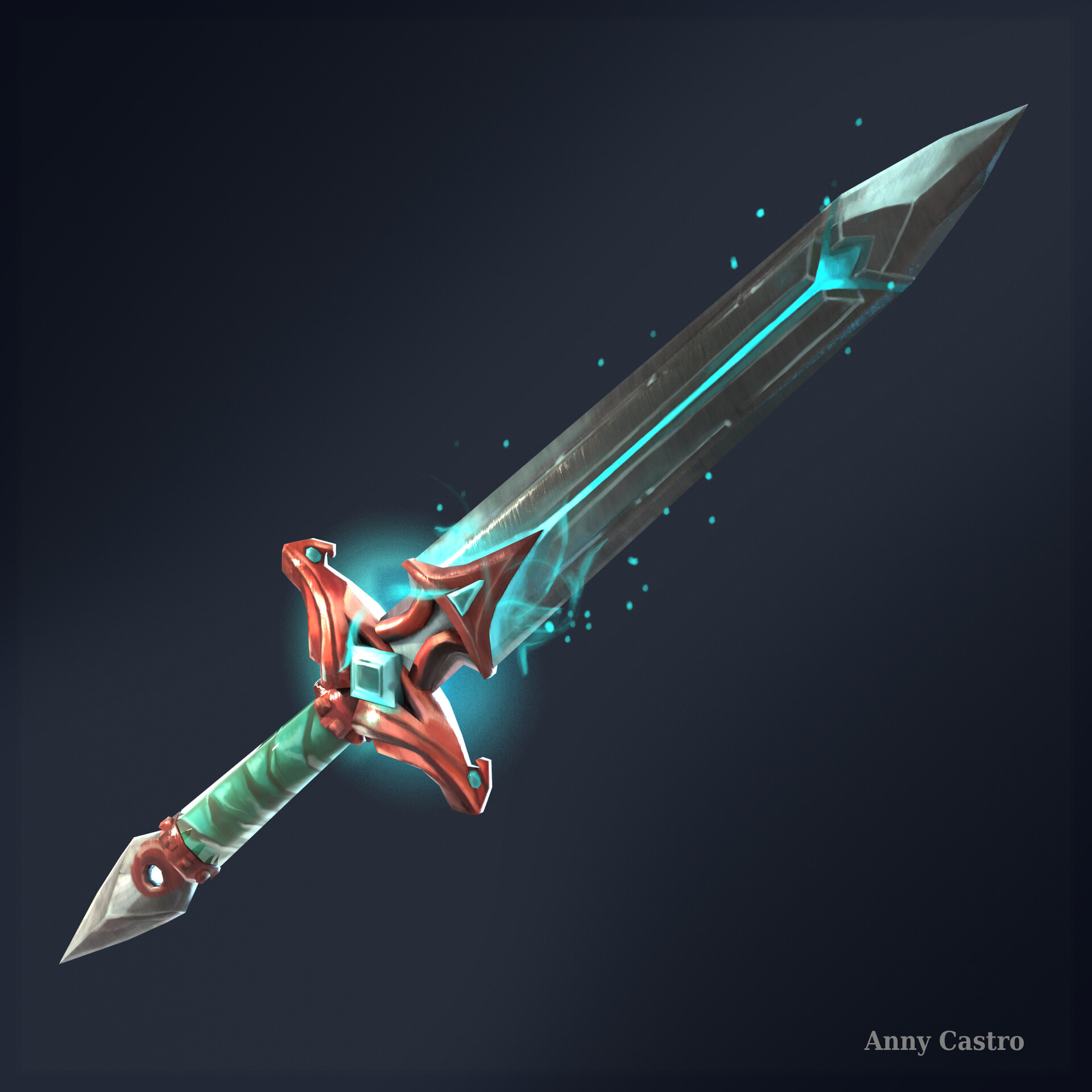 ArtStation - Demon Dagger Stylized