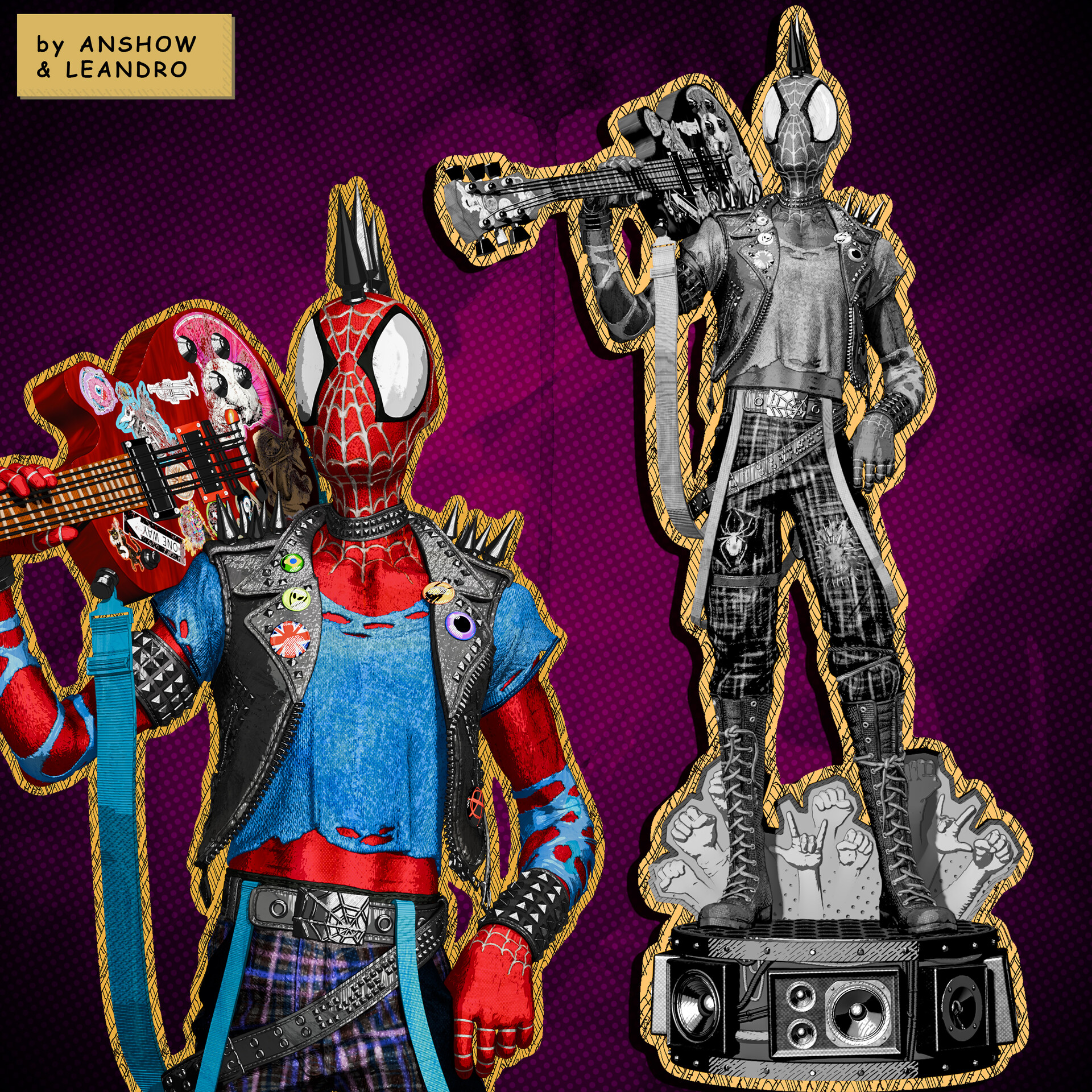 ArtStation - SPIDERVERSE - SHADER STUDY