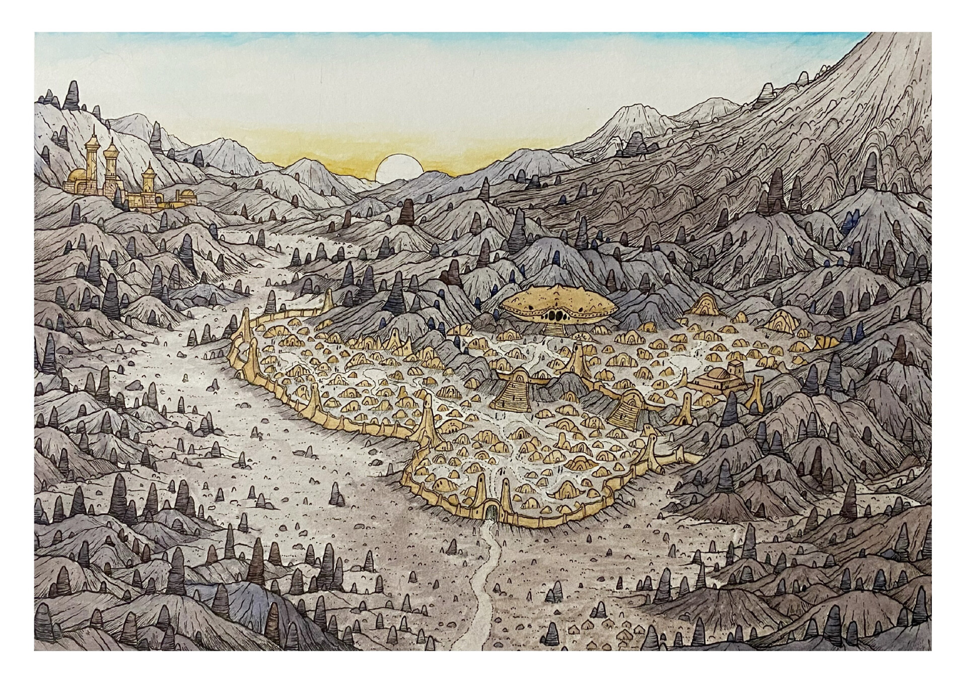 ArtStation - Ald-Ruhn of the Ashlands