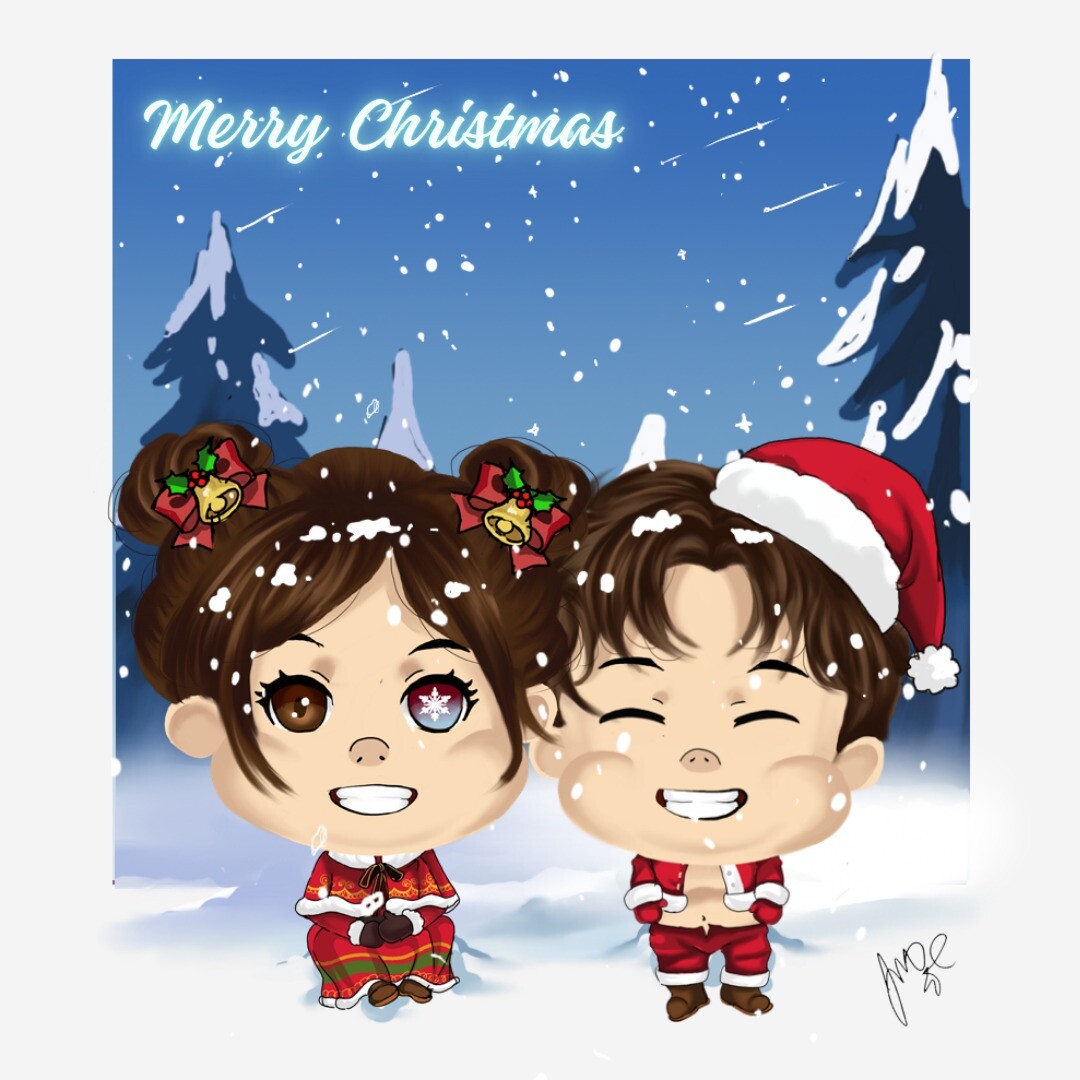 ArtStation - Cartoon Mix Chibi Girl and Boy