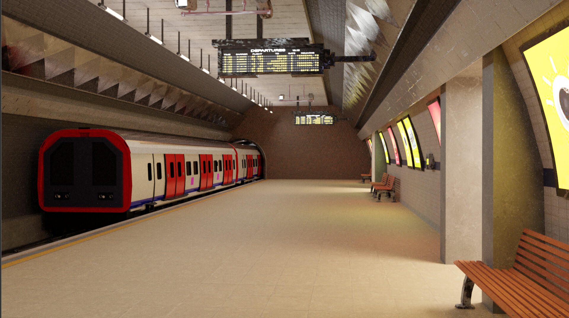 ArtStation - Metro Underground Scene