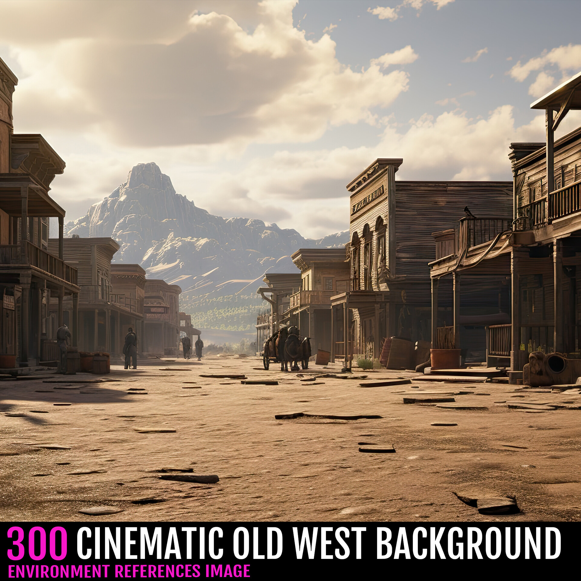 ArtStation - 300 CINEMATIC OLD WEST BACKGROUND / 4K