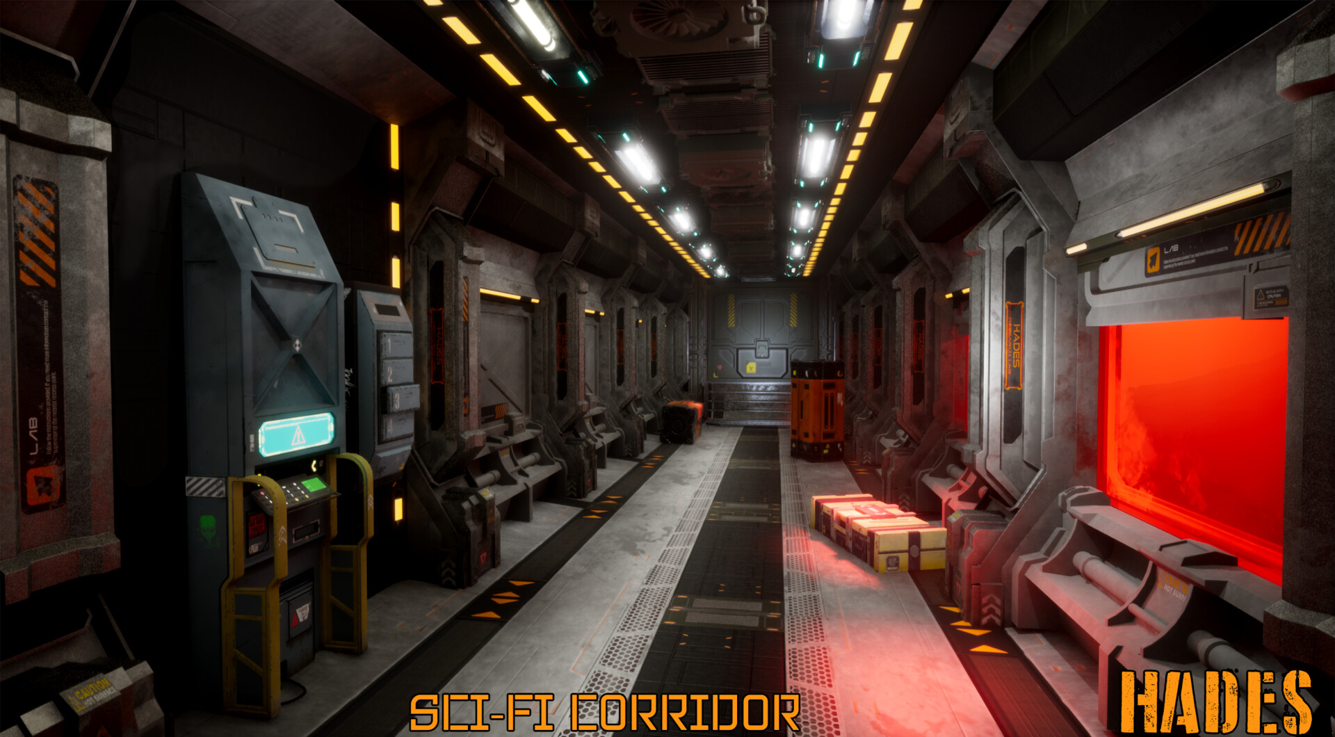 Viktor Ustinov - Modular sci-fi corridor