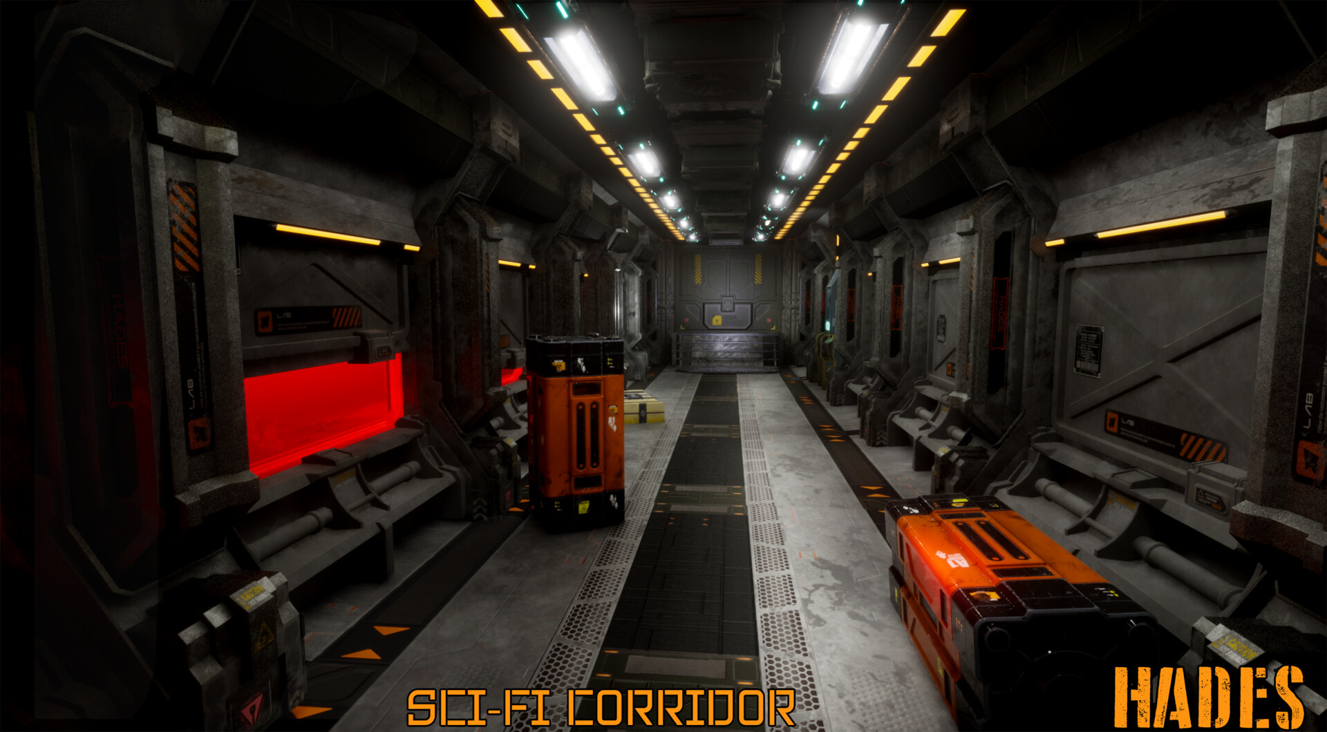 Viktor Ustinov - Modular sci-fi corridor