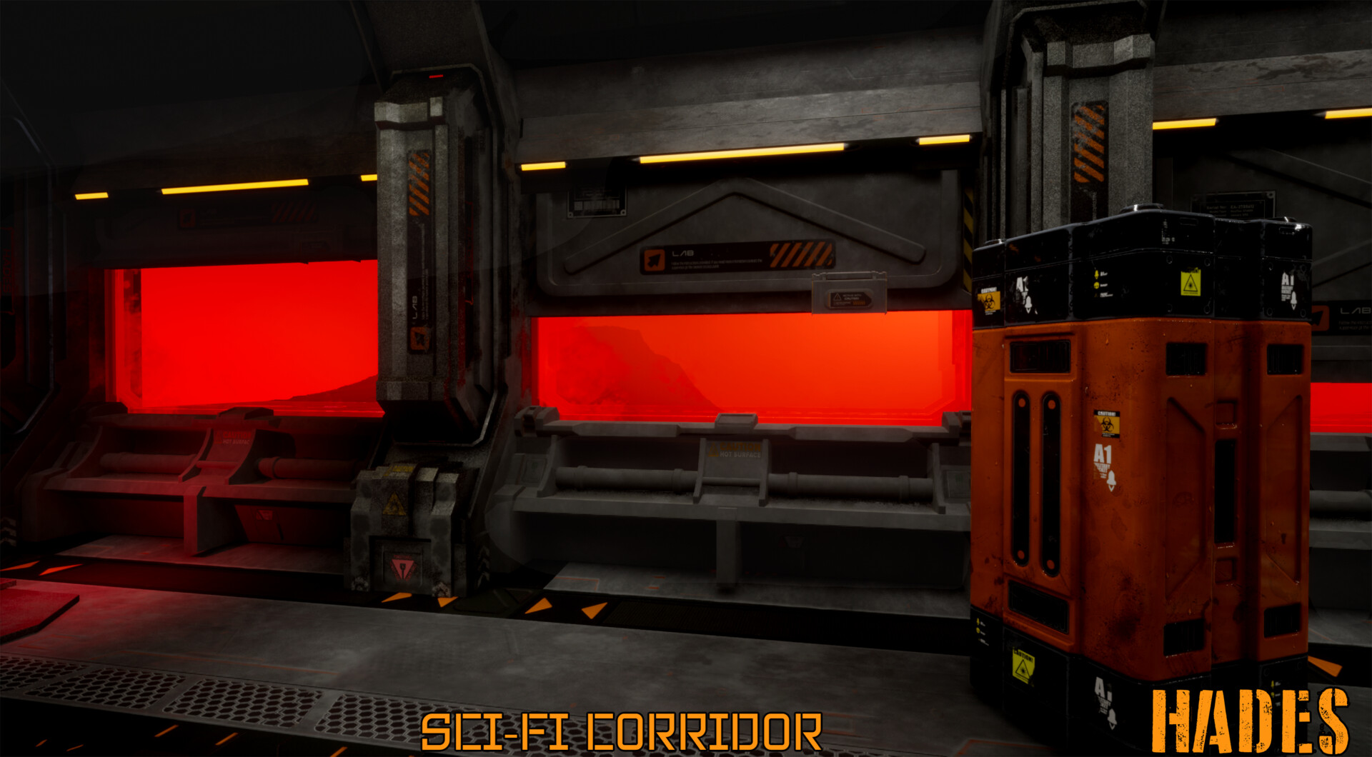 Viktor Ustinov - Modular sci-fi corridor