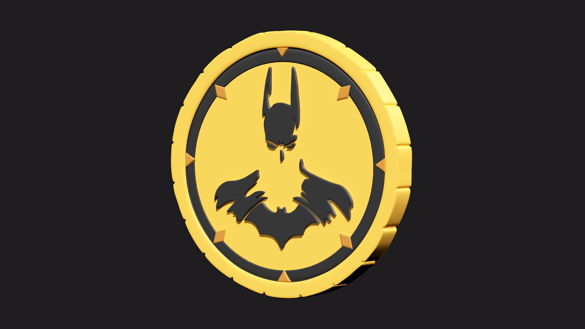 ArtStation - Bat Doubloon / Batman's Gold Coin (2020)