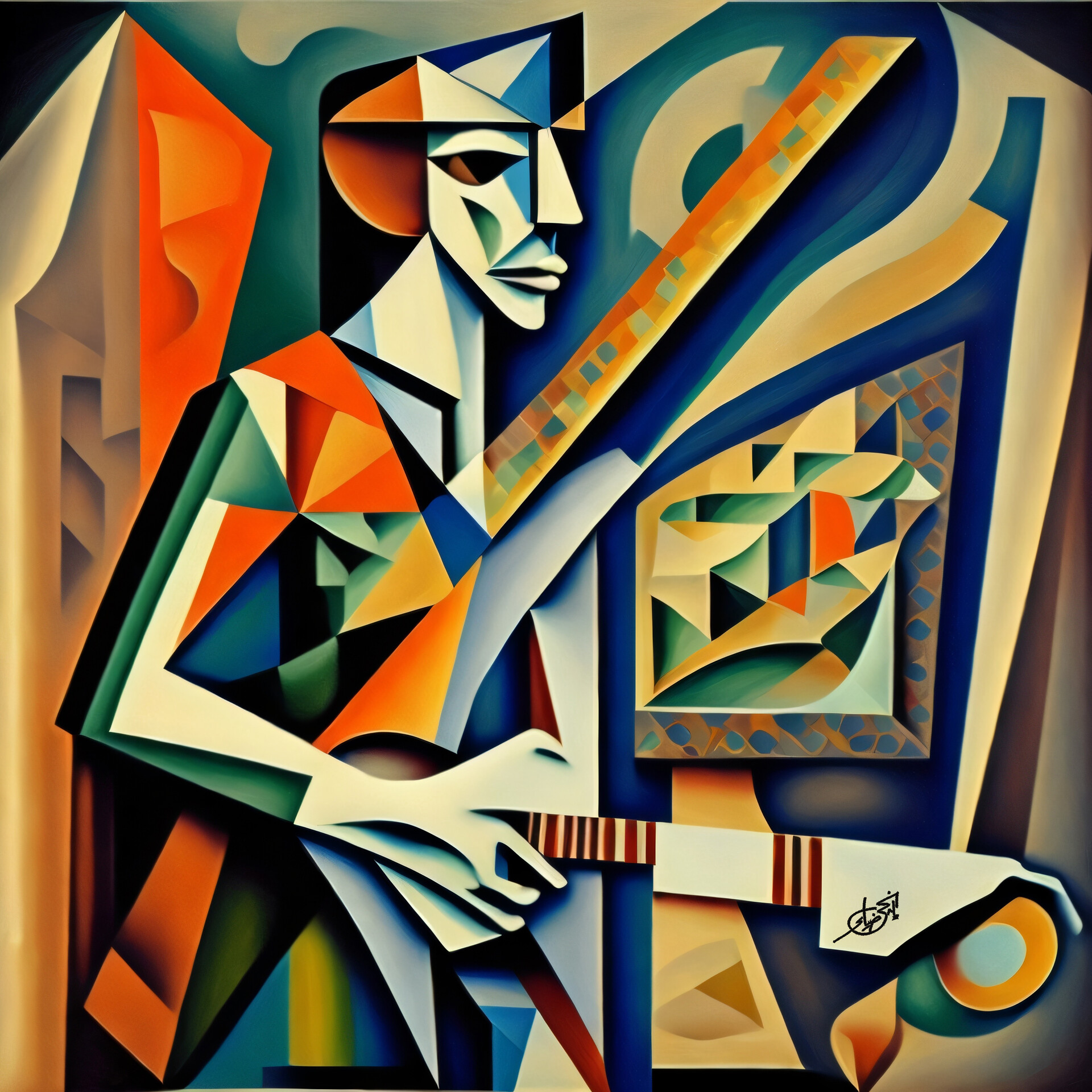 ArtStation - Abstract, Cubism Design (Digital Painting)