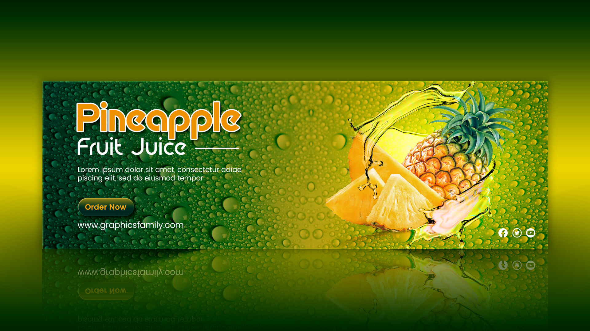 ArtStation - Fruit Juice Banner Design