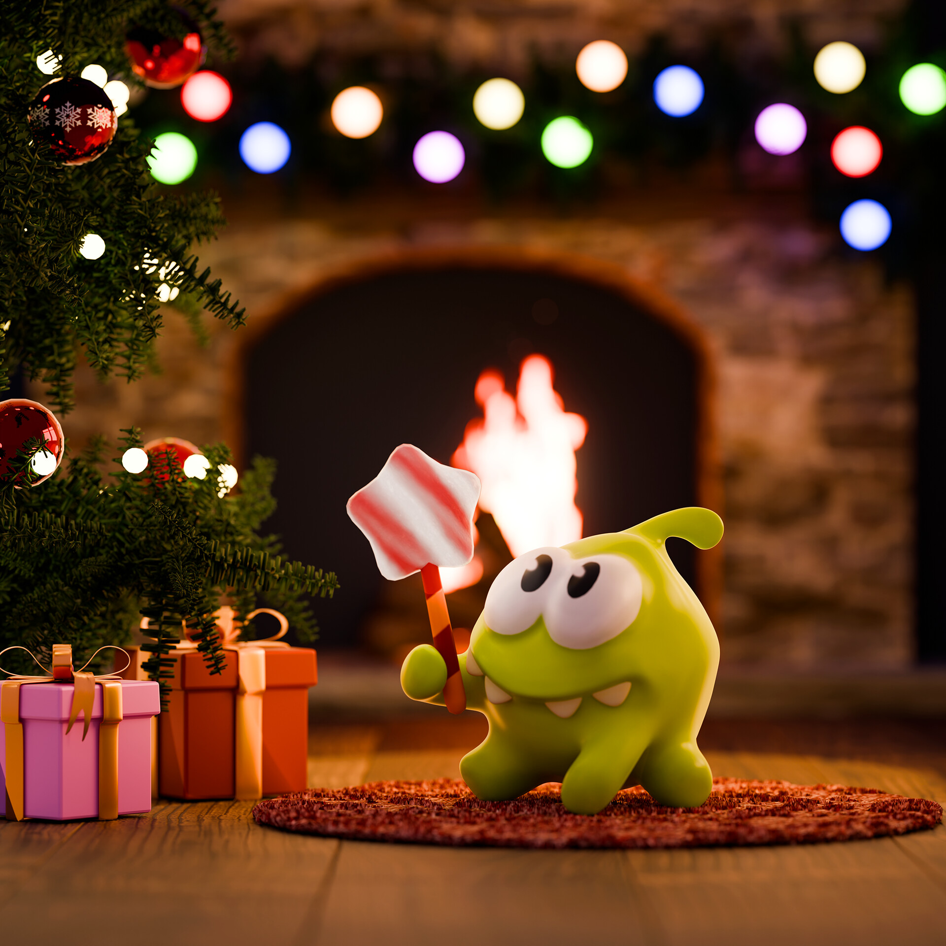 ArtStation - "Omnom on a Holiday"