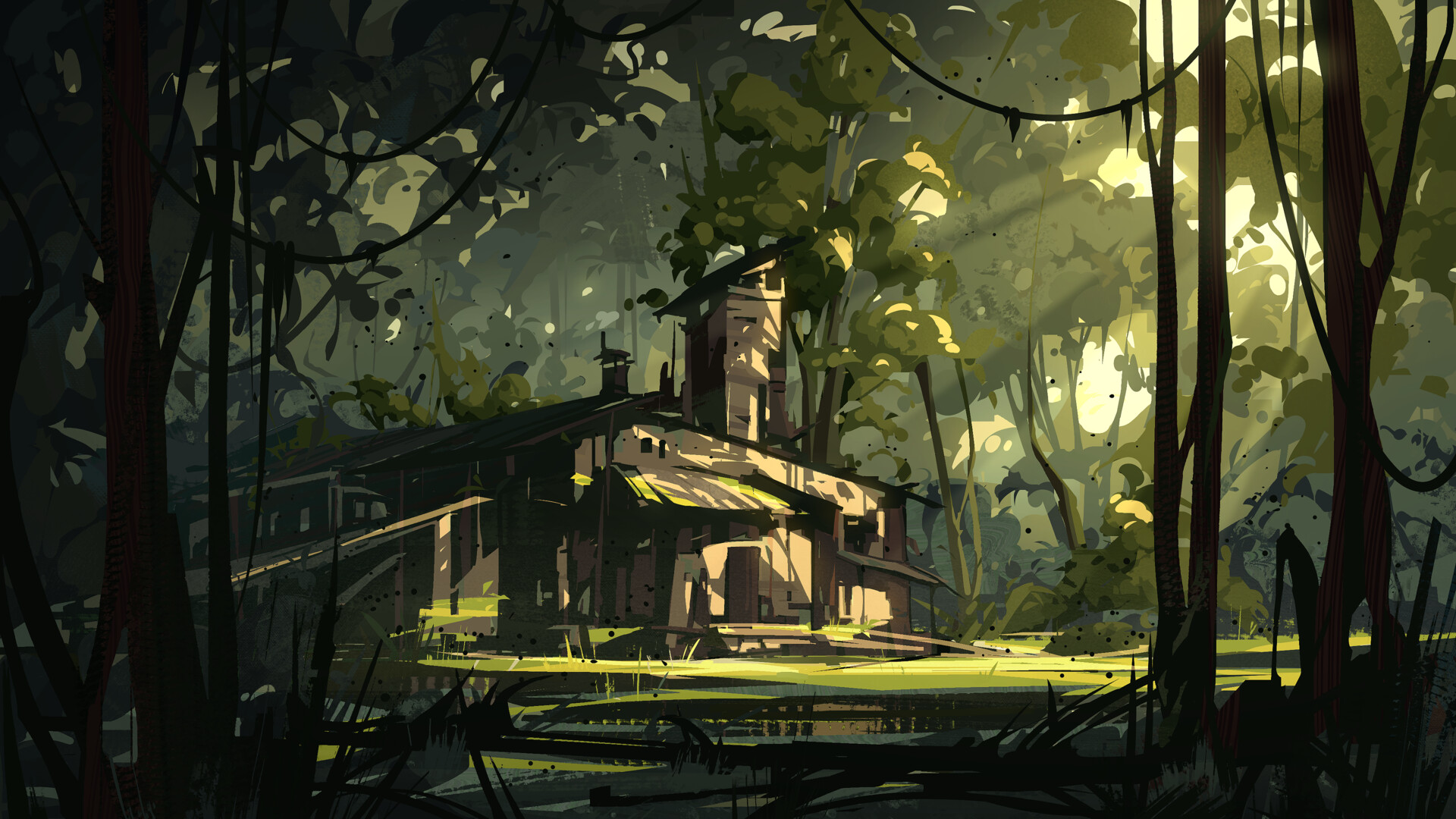ArtStation - Swamp Hut