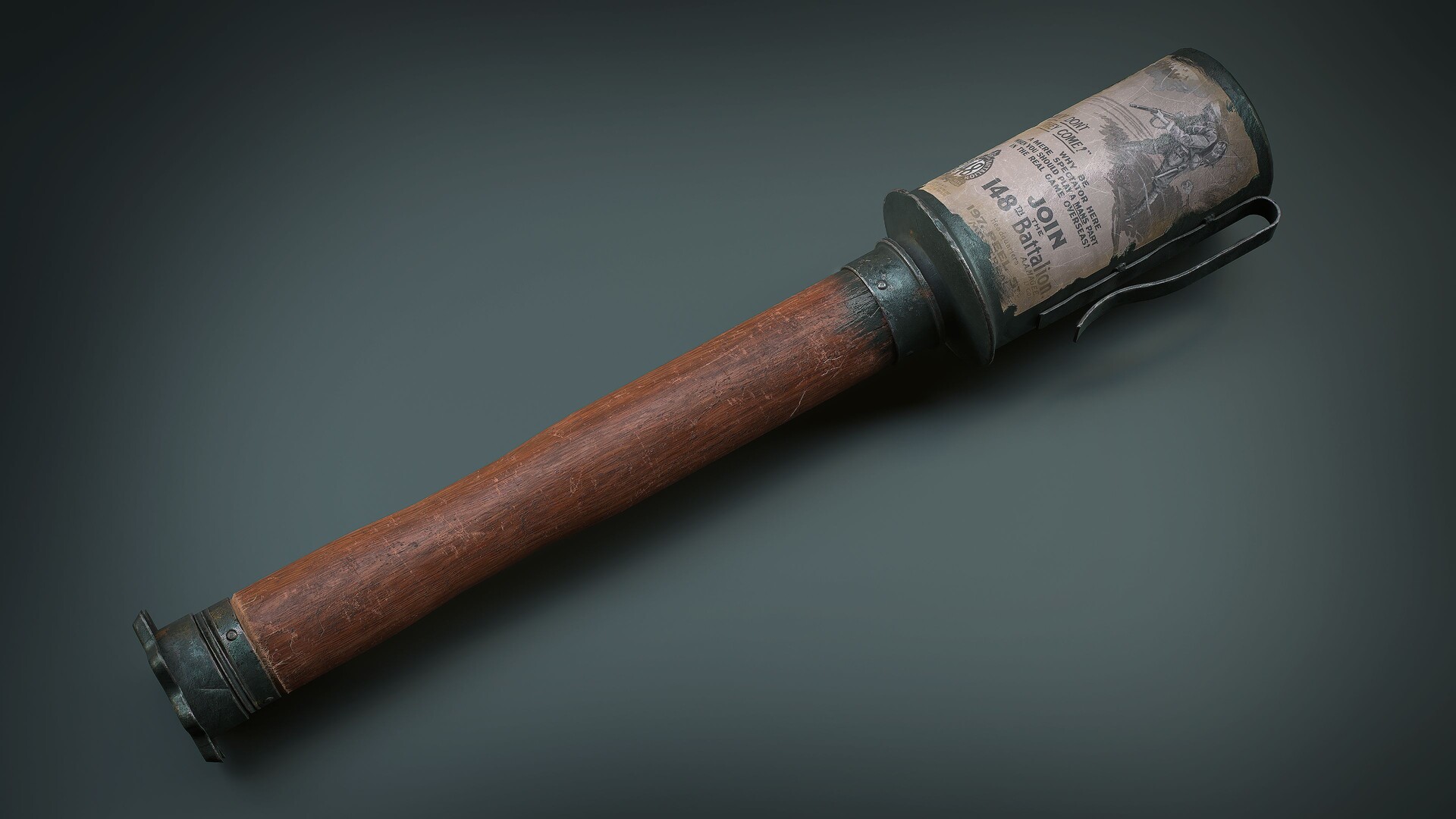 ArtStation - WWI Stick Grenade.