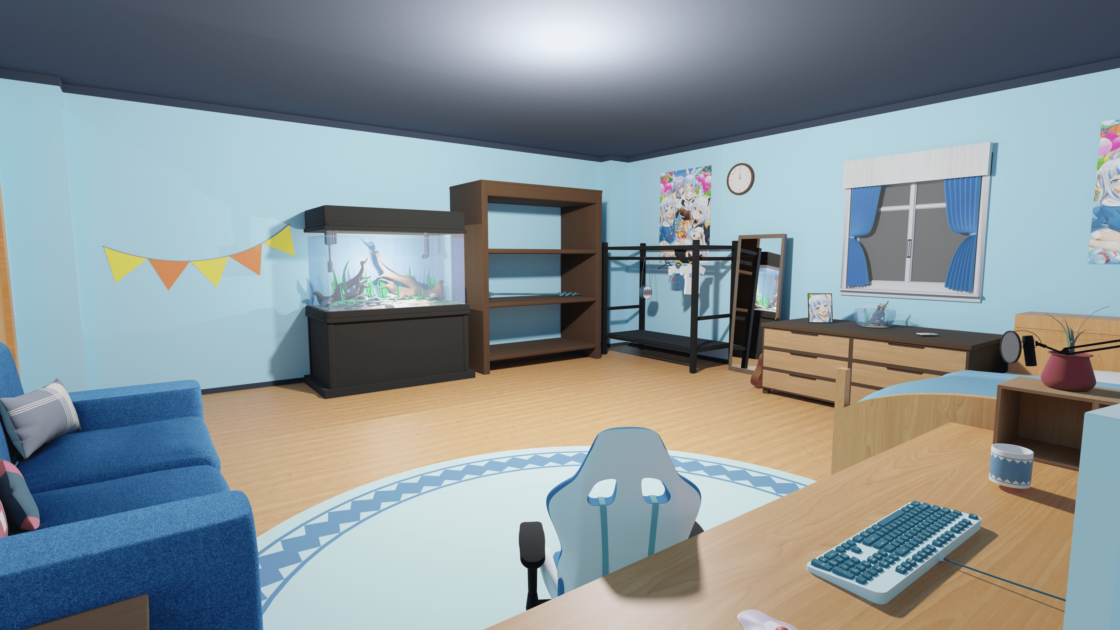 Chase Yamaguchi - Gawr Gura 3D Room Recreation