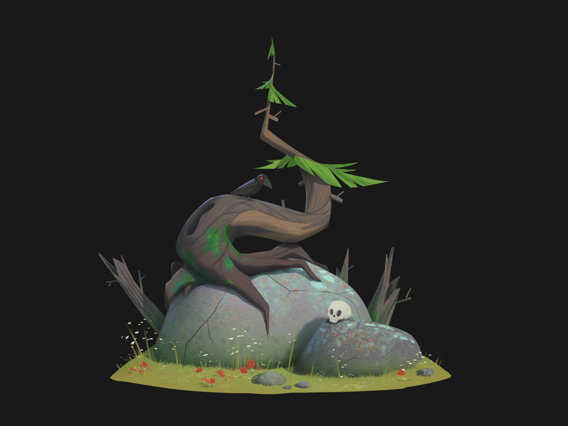 ArtStation - Forest composition