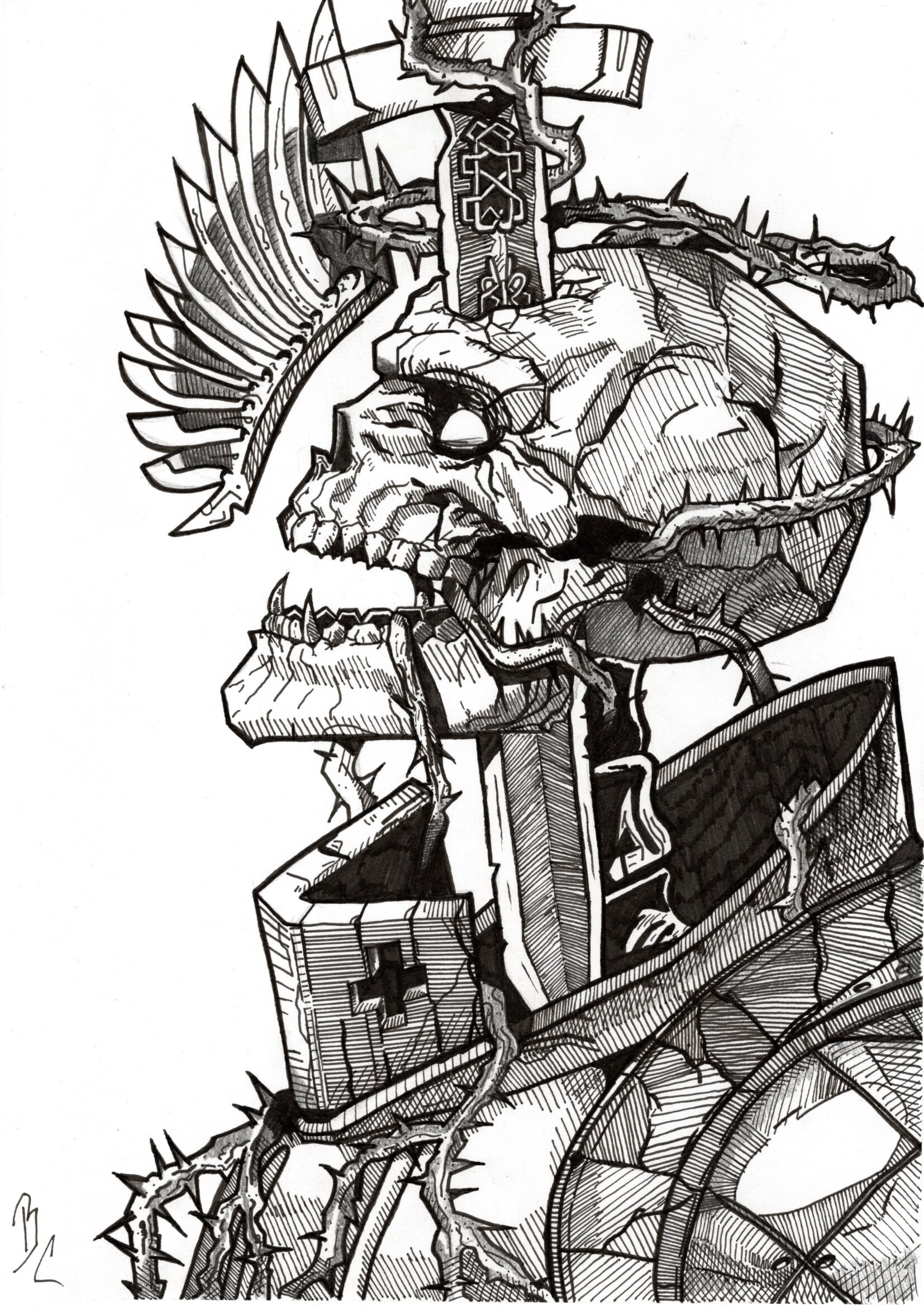 ArtStation - Skeleton and sword