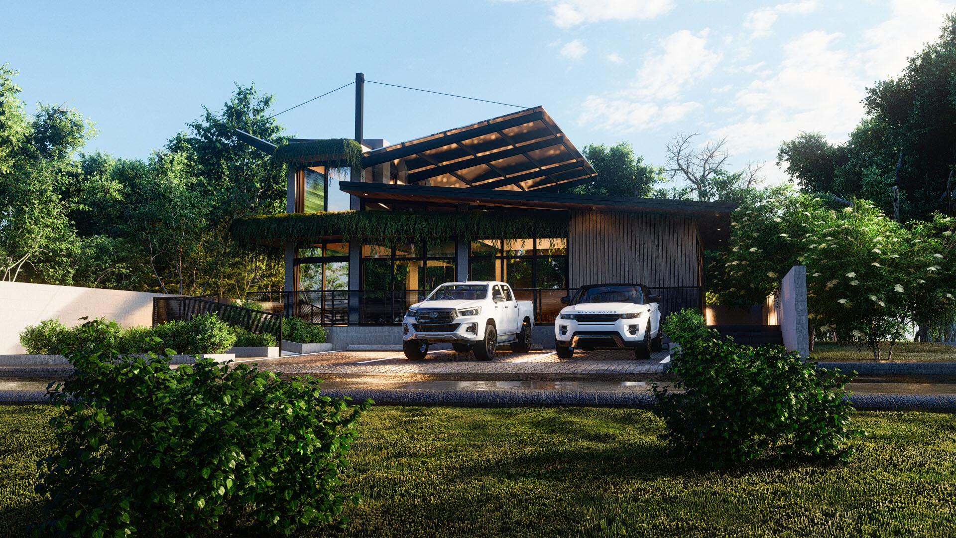 ArtStation - exterior modern house render