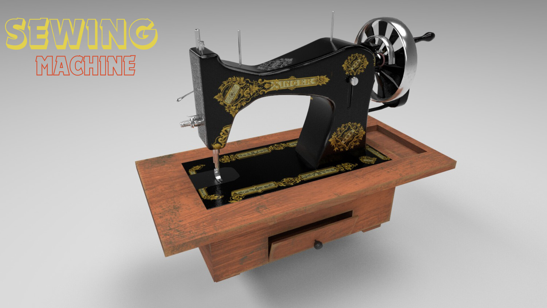 ArtStation - 3D Sewing Machine