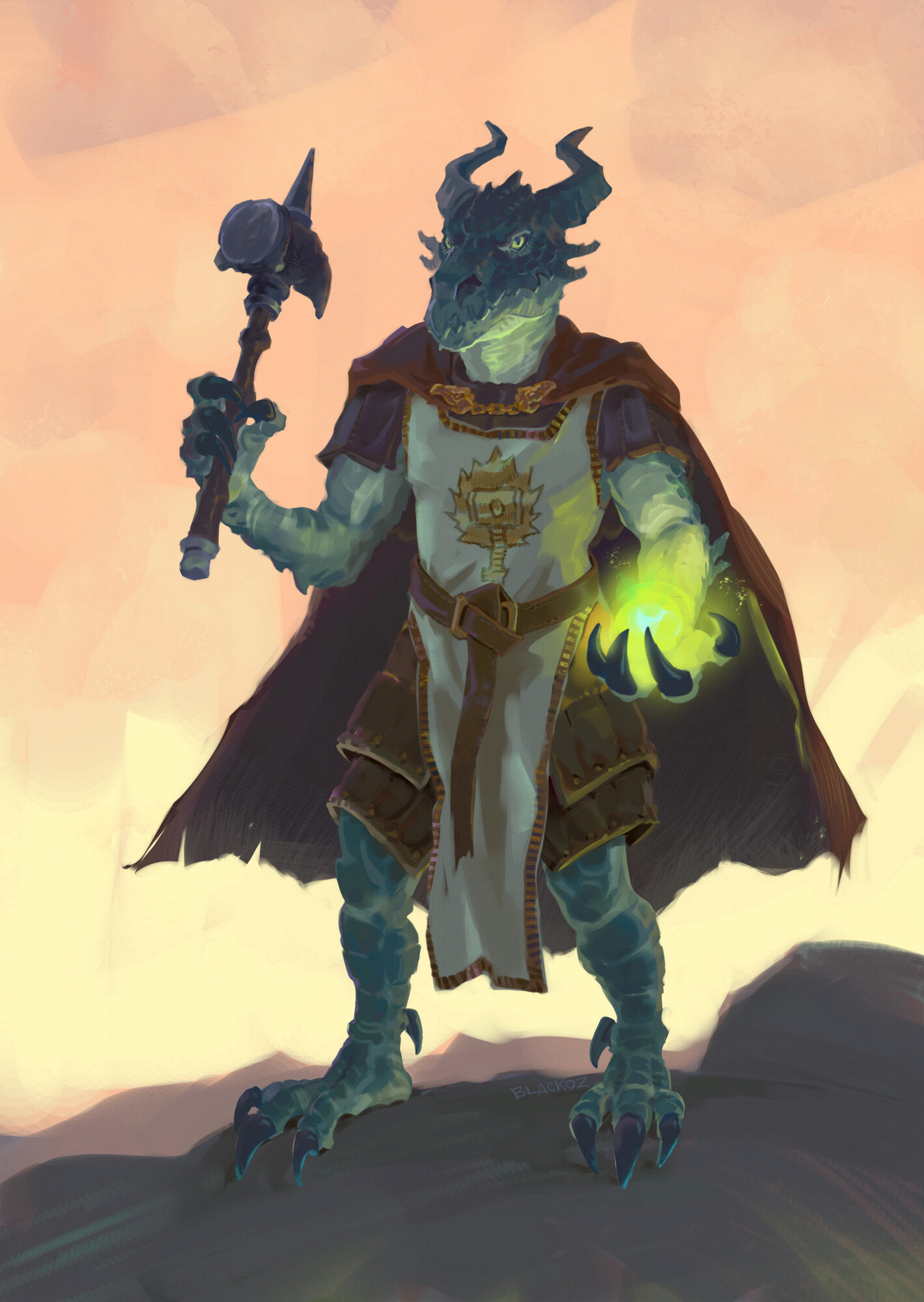 ArtStation - Dragonborn, cleric