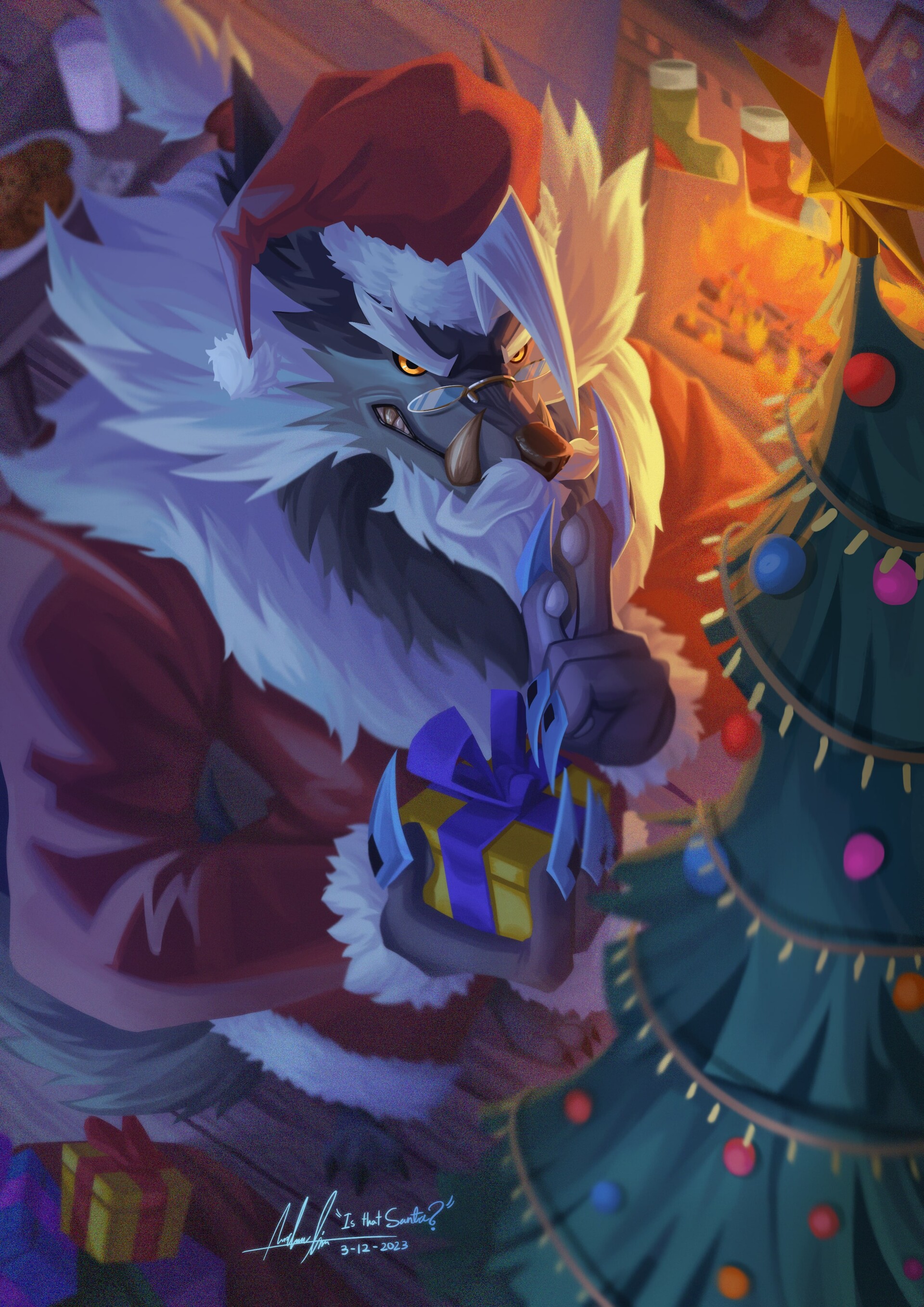 ArtStation - Is That Santa? [SMASH LEGENDS Christmas Fanart]