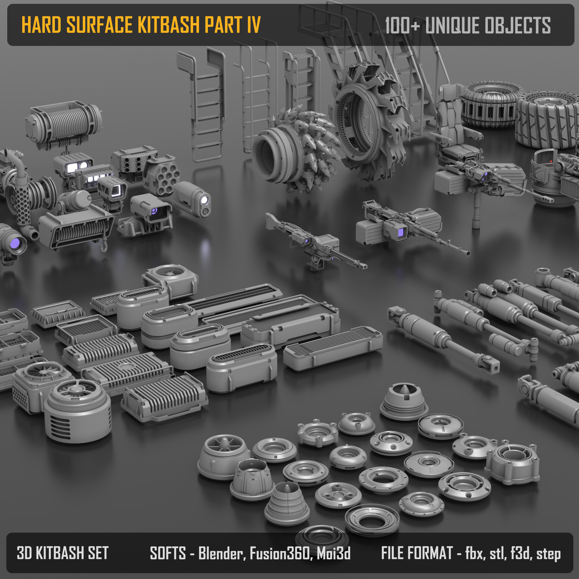 GorgeZX - Hard Surface Kitbash Part 4