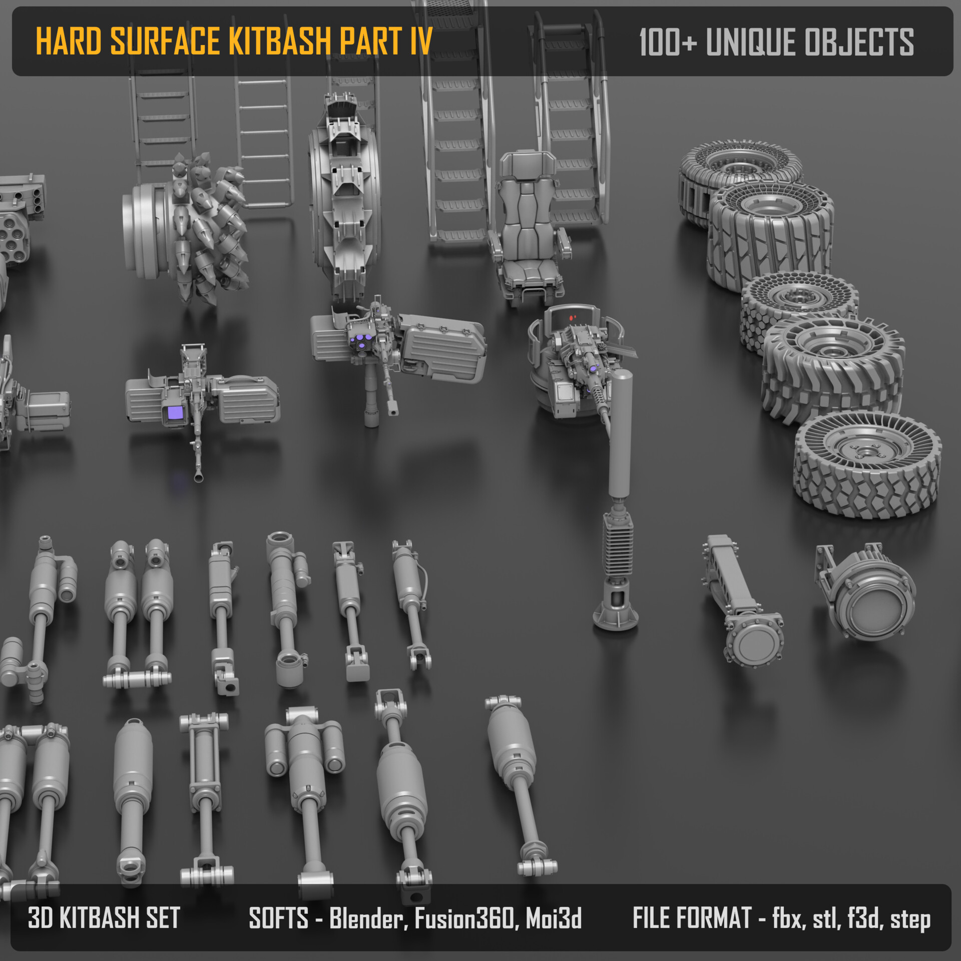 GorgeZX - Hard Surface Kitbash Part 4