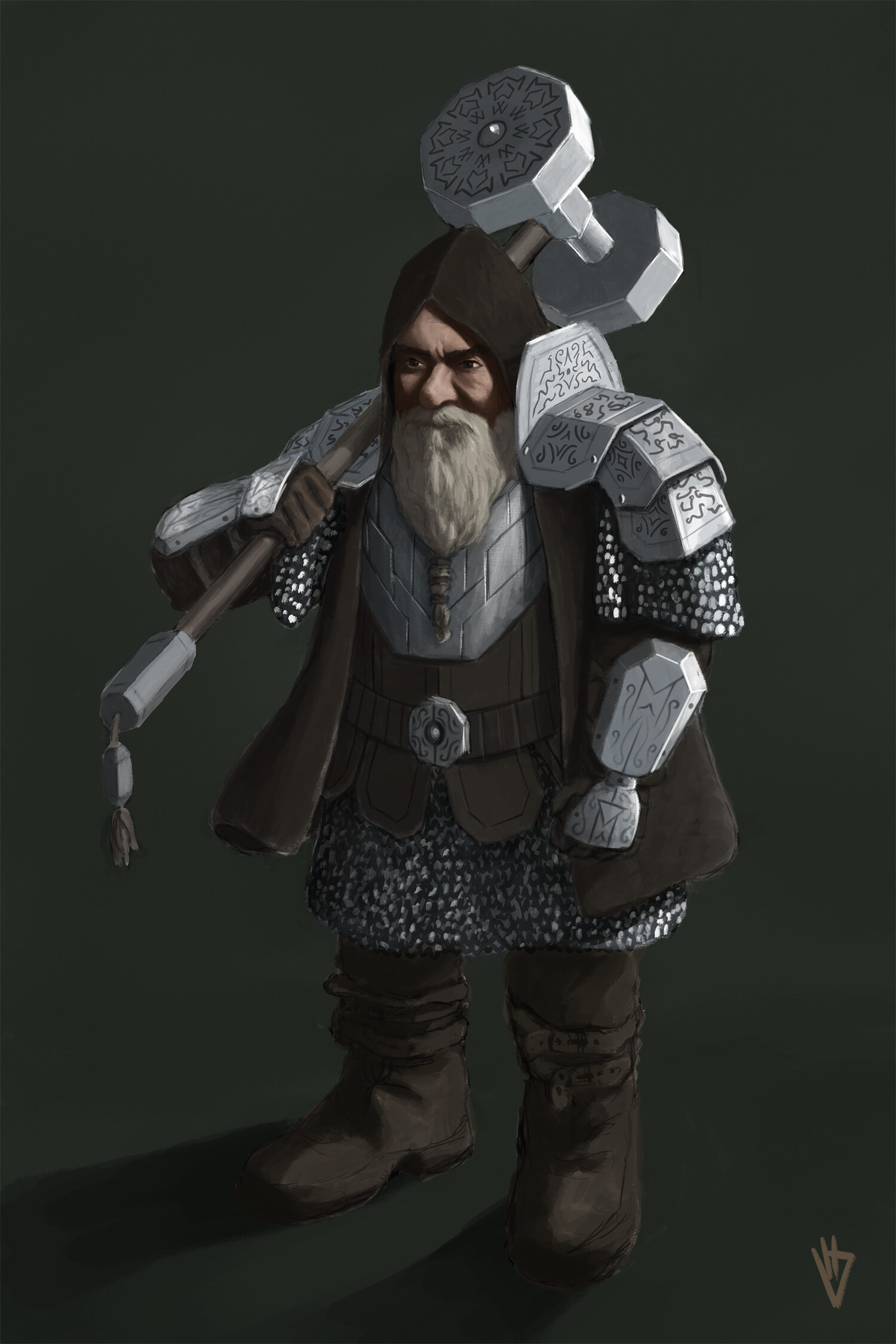ArtStation - Dwarf warlord