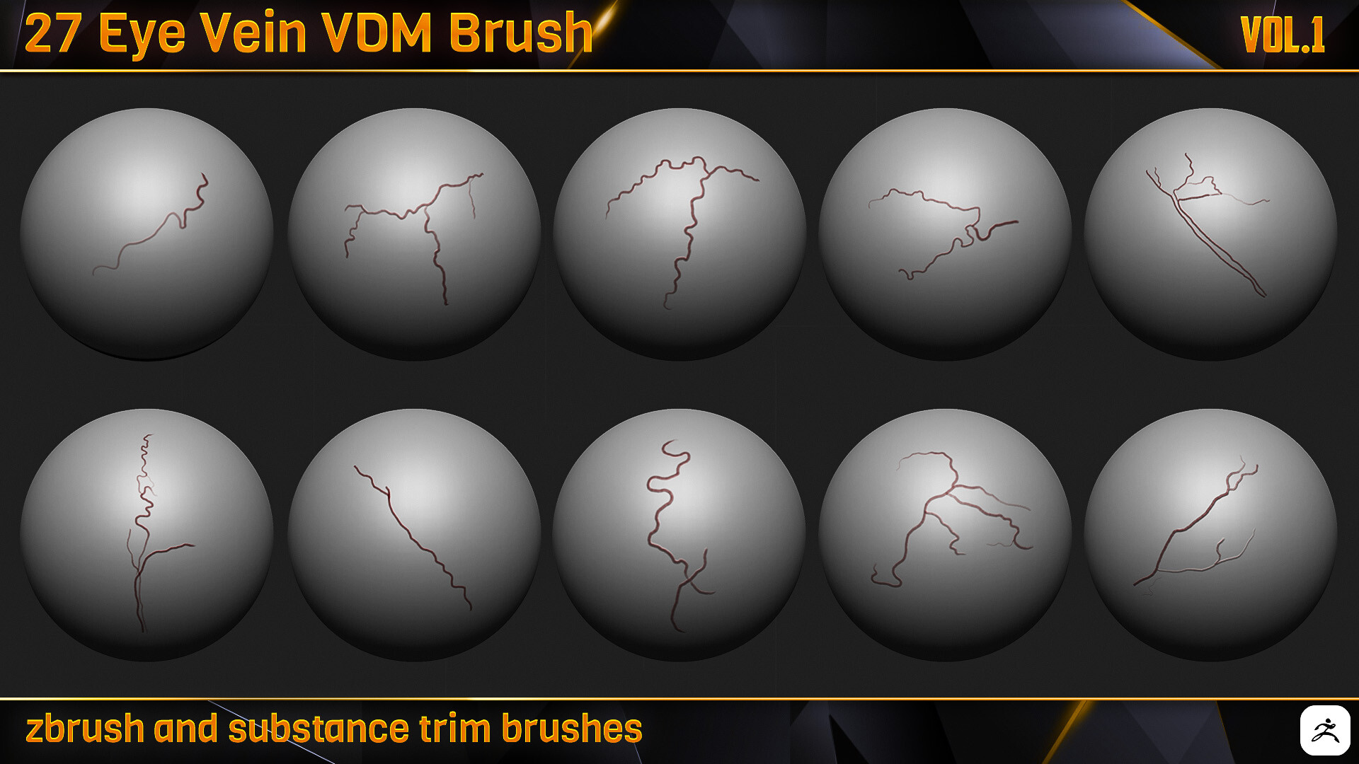Masoud Dehgani - 27 Eye Vein VDM Brush & Alpha