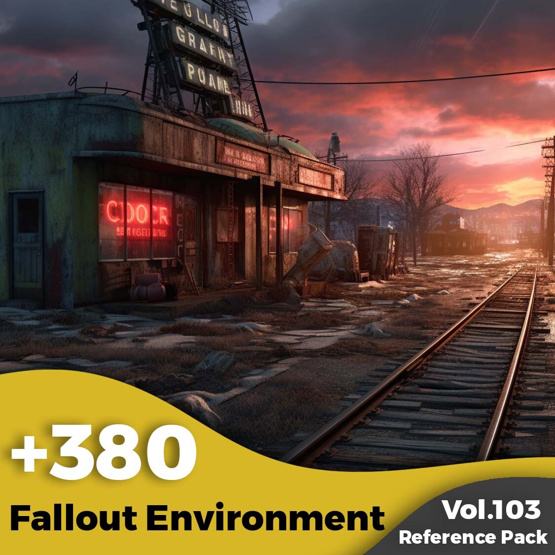 Concept Art - +380 Fallout Environment Concept (4k) | Vol_103