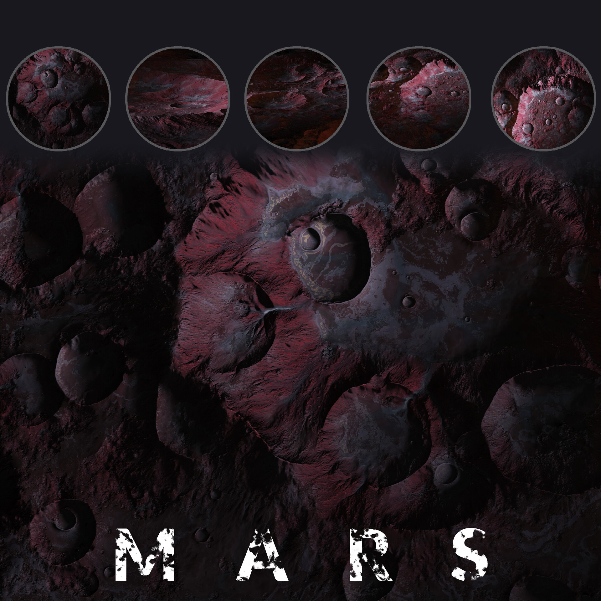 ArtStation - Mars Mesh Landscape + Texture + Material