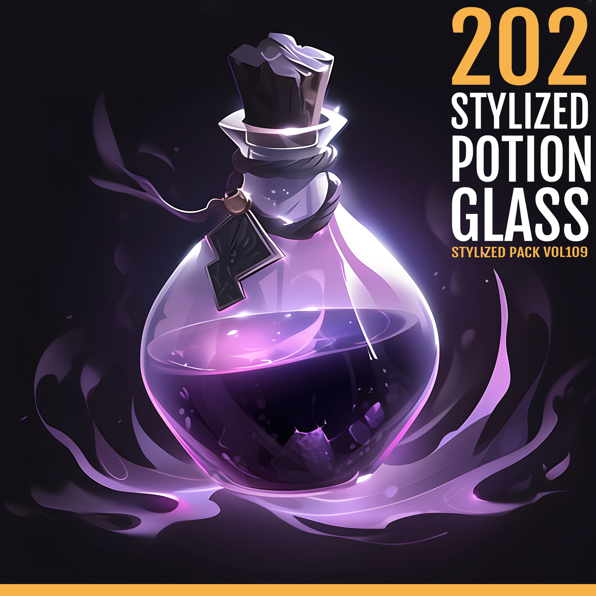 ArtStation - 202 Stylized Potion Glass VOL109