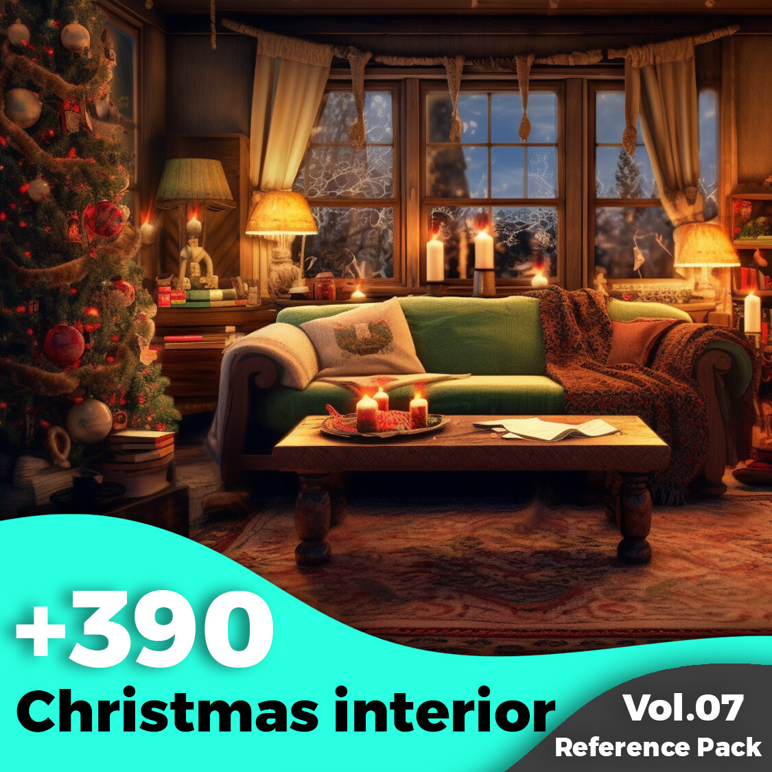 ArtStation - +390 Christmas Interior Concept (4k)