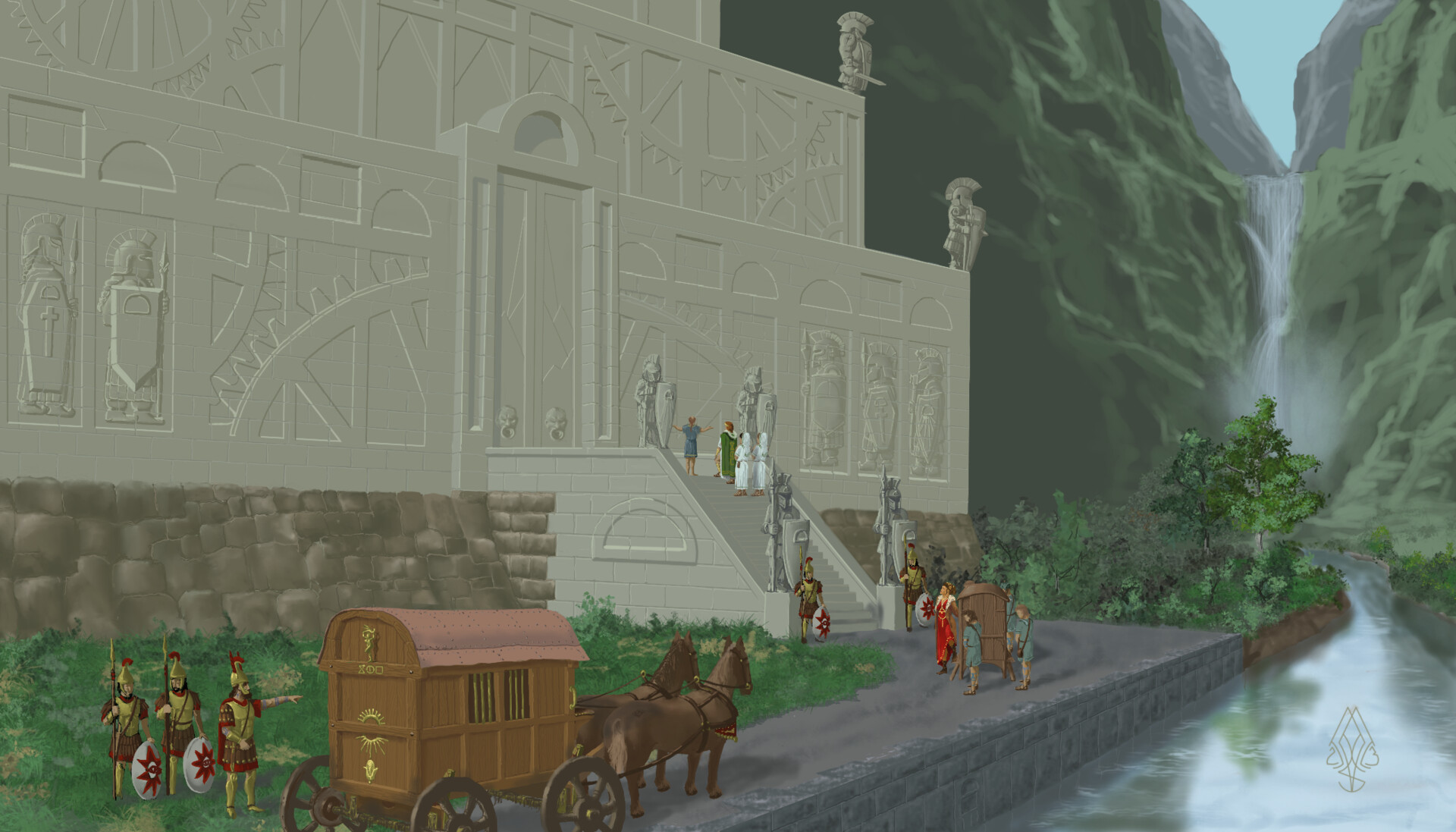 ArtStation - Inviolate Dwarf Palace (Runequest) - SOLD