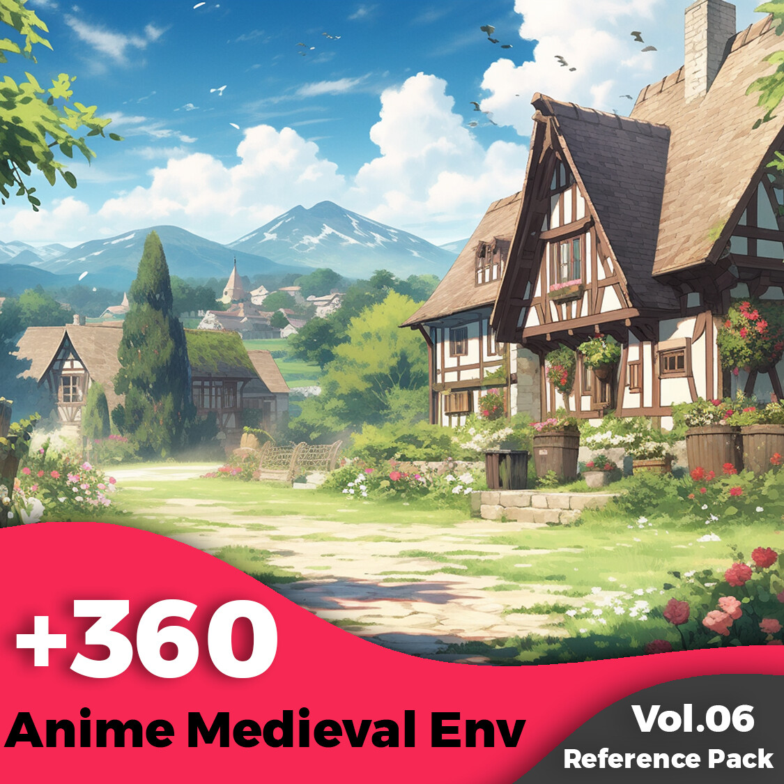 ArtStation - +360 Anime Medieval Environment(4k)