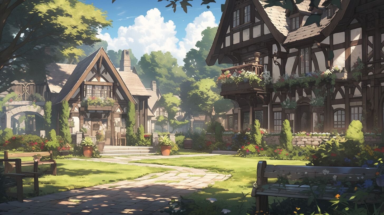 Concept Art - +360 Anime Medieval Environment(4k)