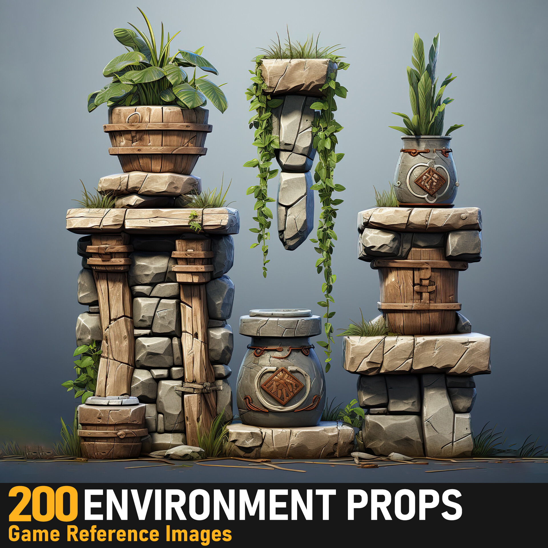 ArtStation - Environment Props| 4K Reference Images