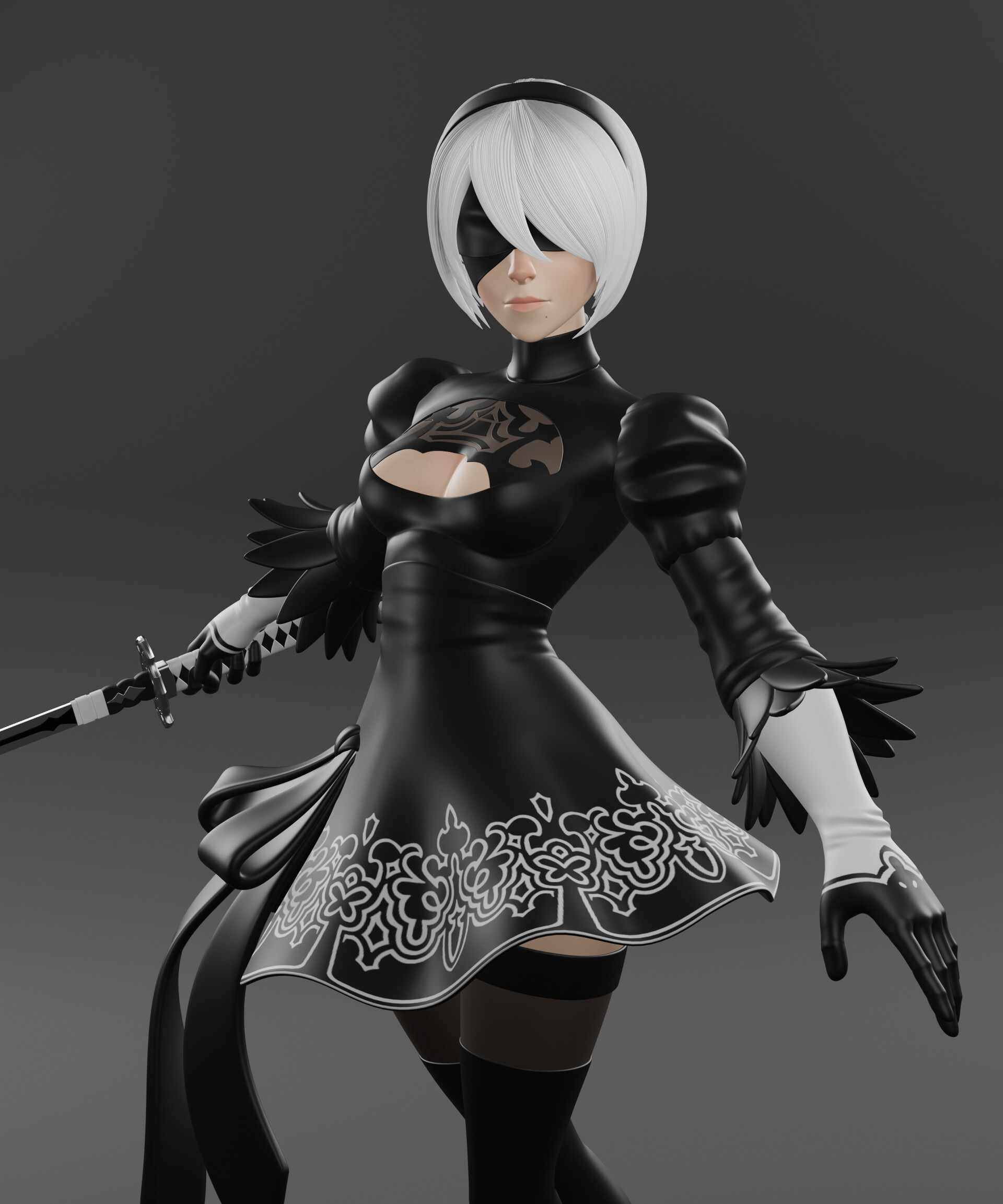 ArtStation - NieR:Automata 2B Fanart