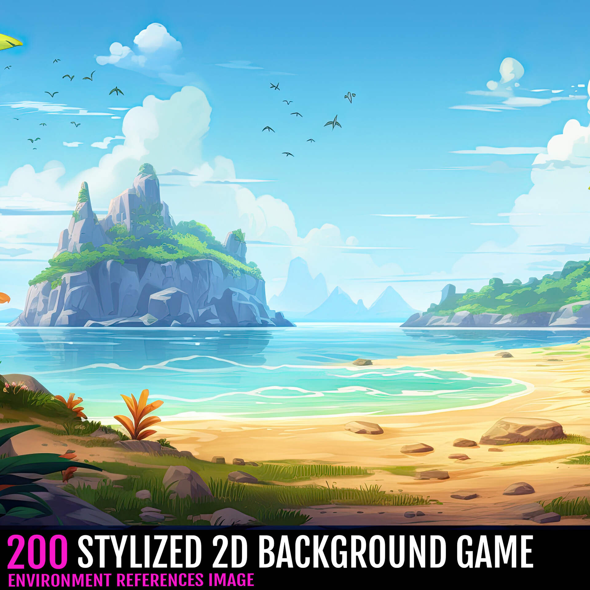 ArtStation - 200 CINEMATIC 2D BACKGROUND GAME /4K