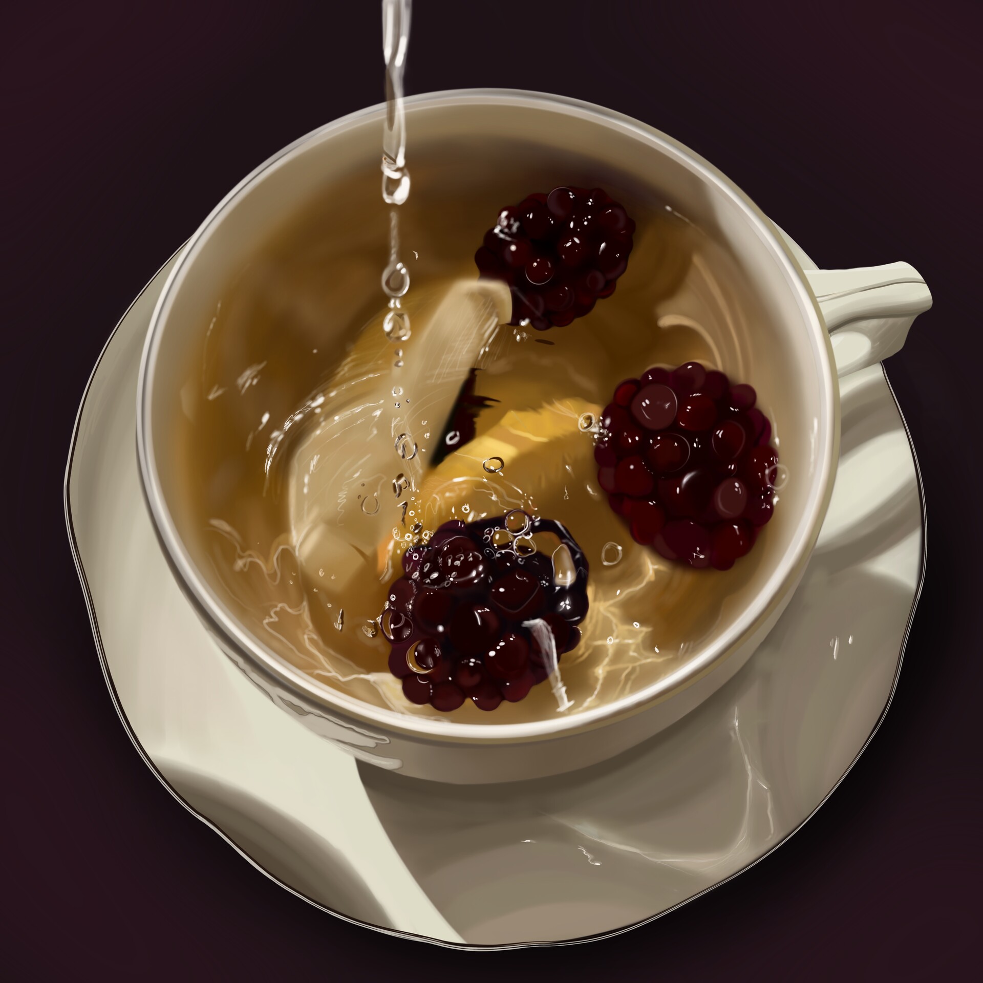 ArtStation - Tea study