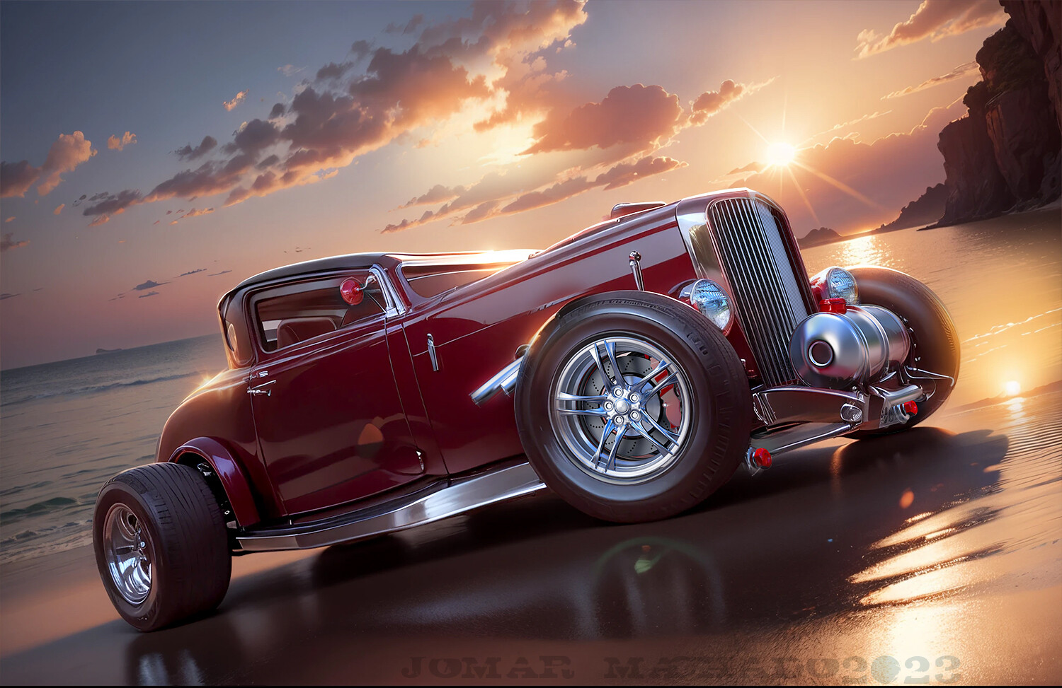 ArtStation - Sundown Hot Rods...