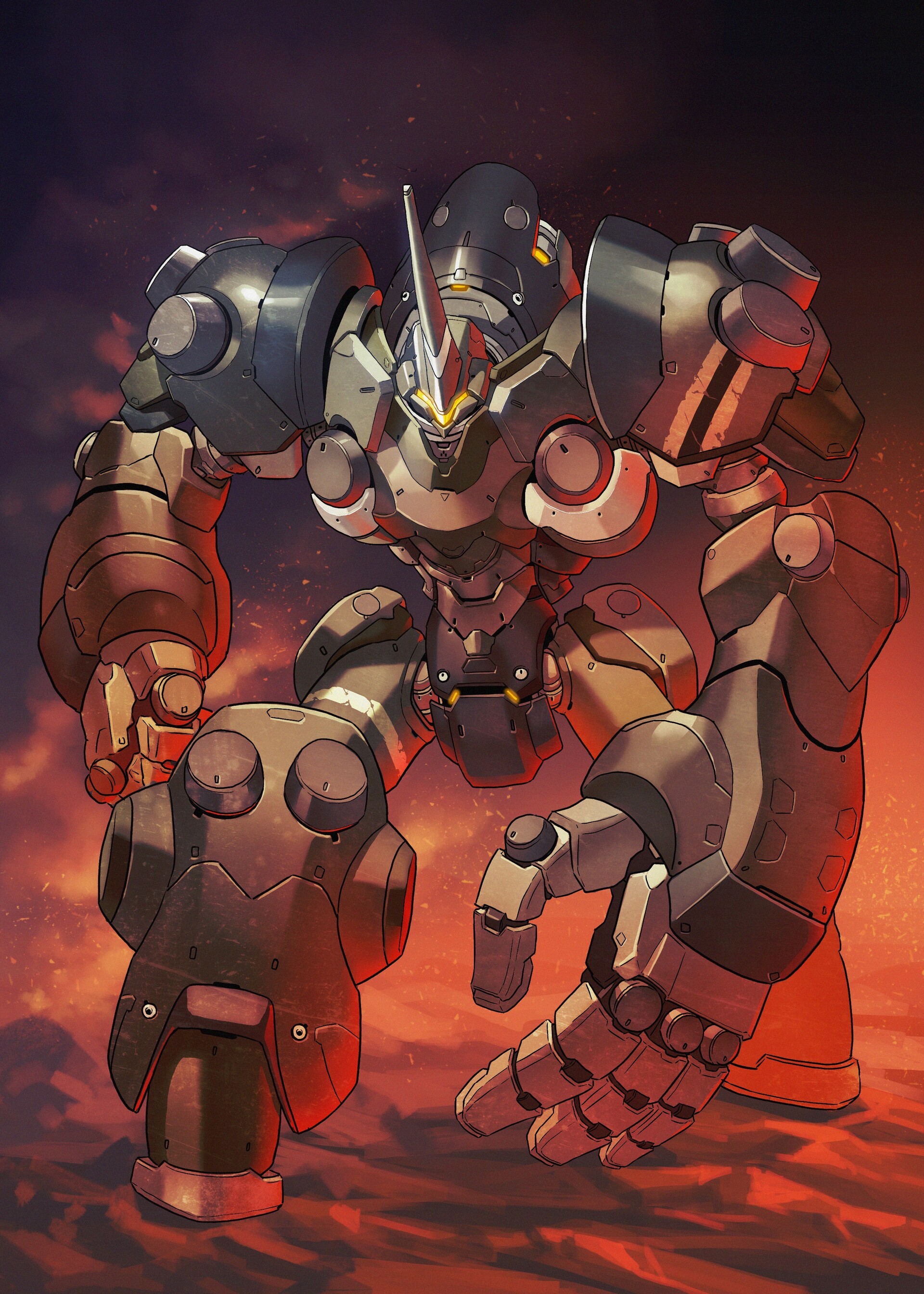 ArtStation - Mecha in Battle