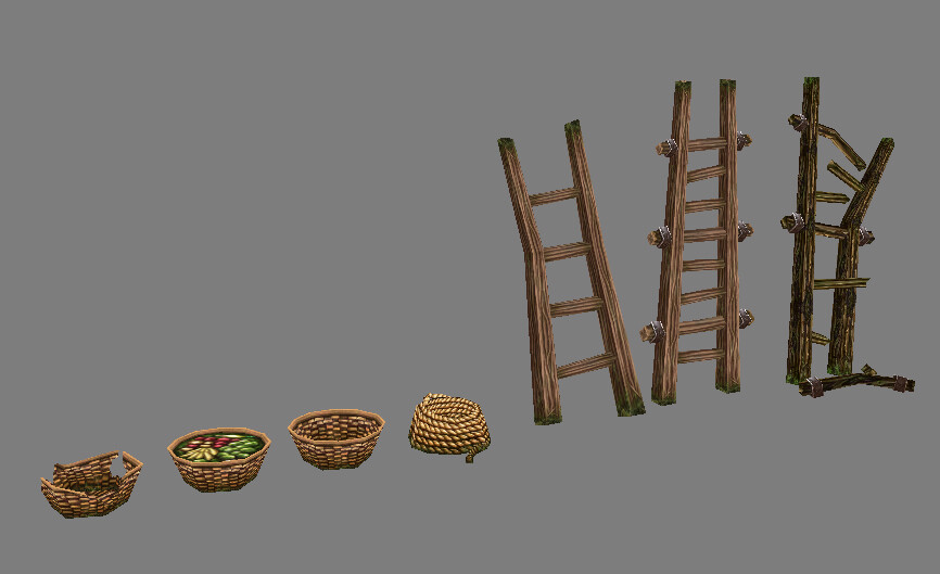 ArtStation - gs weapons bush stone heap road infrastructure 01