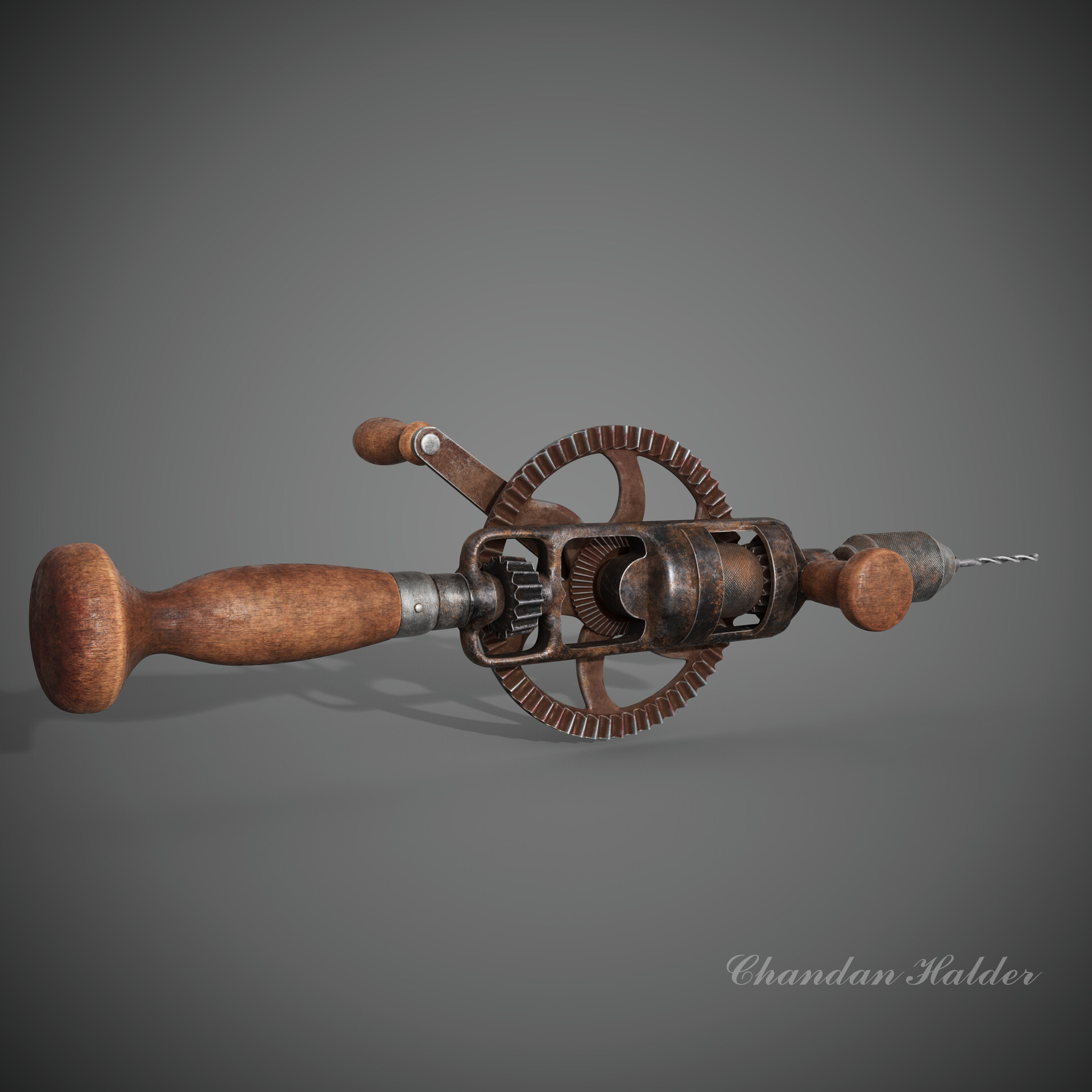 ArtStation - Manual hand drilling machine