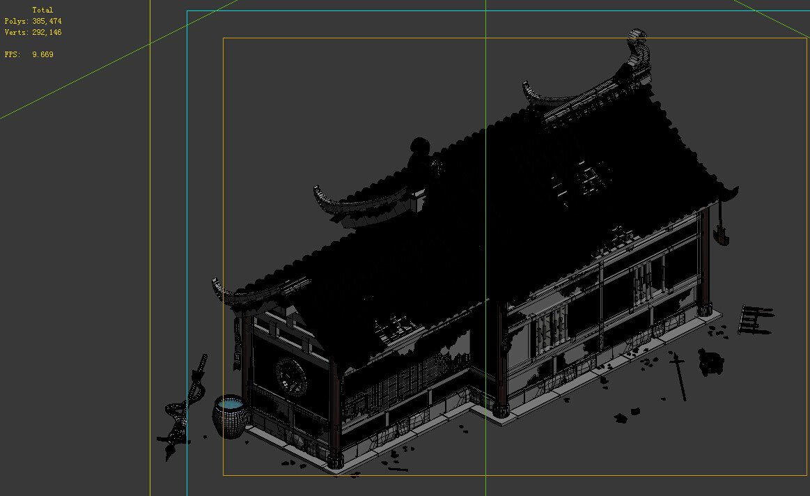 ArtStation - Game Model - prairie scene - Broken Temple 02 01